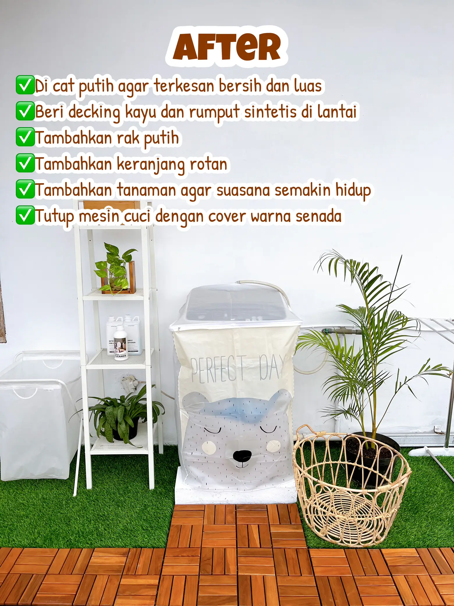 Before After Laundry Room Minimalis | Galeri diposting oleh rumahnya_ananda | Lemon8