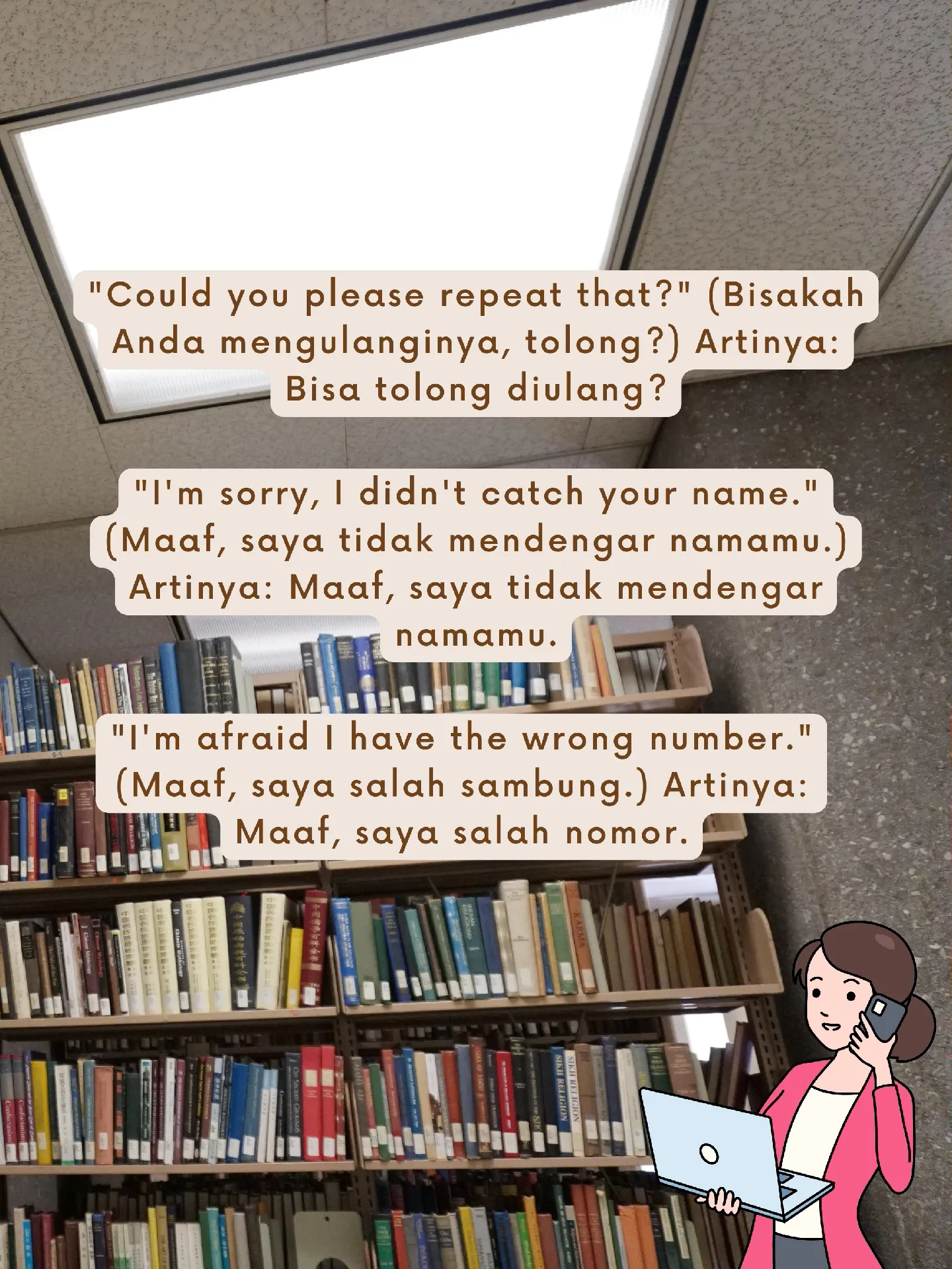 Menguasai Frasa Telepon dalam Bahasa Inggris 📞 | Galeri diposting oleh Study Hacks | Lemon8