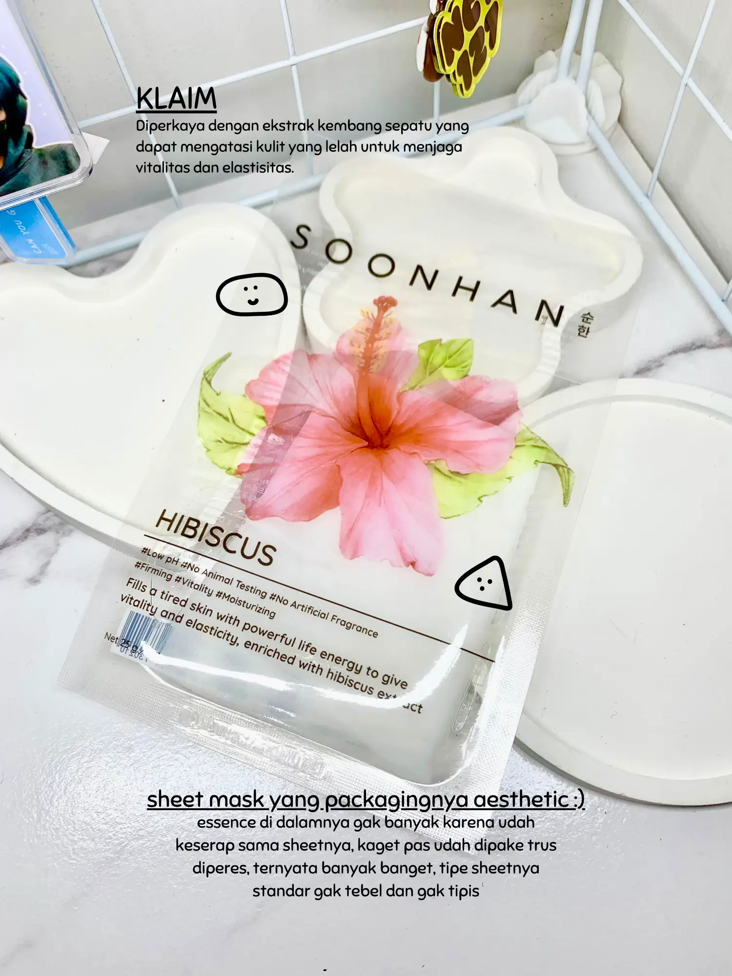 🌸Soonhan Hibiscus Sheet Mask🌸 | Galeri disiarkan oleh girlsneedreview | Lemon8