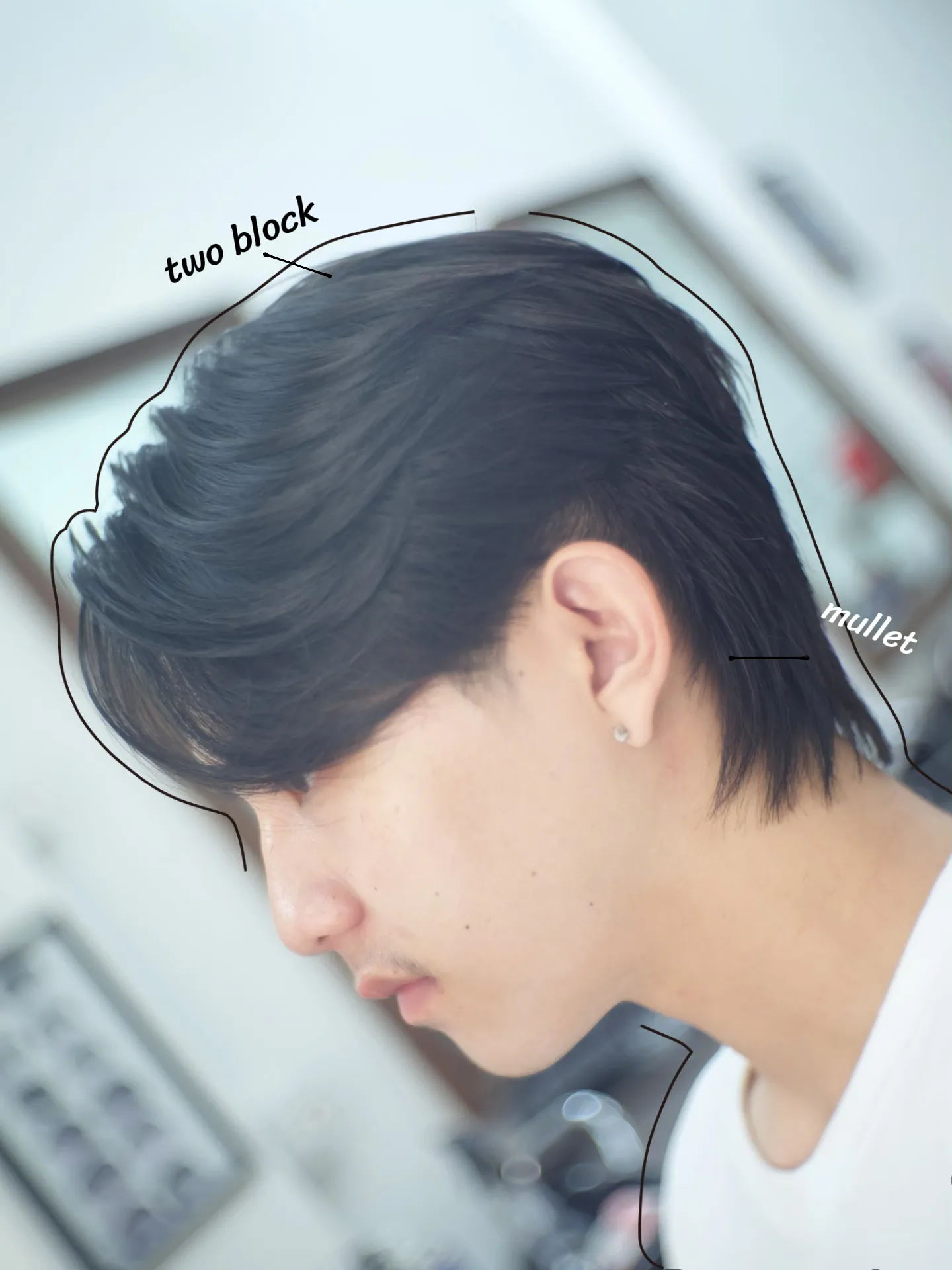 two block mullet | แกลเลอรีที่โพสต์โดย Pronpimon098 | Lemon8