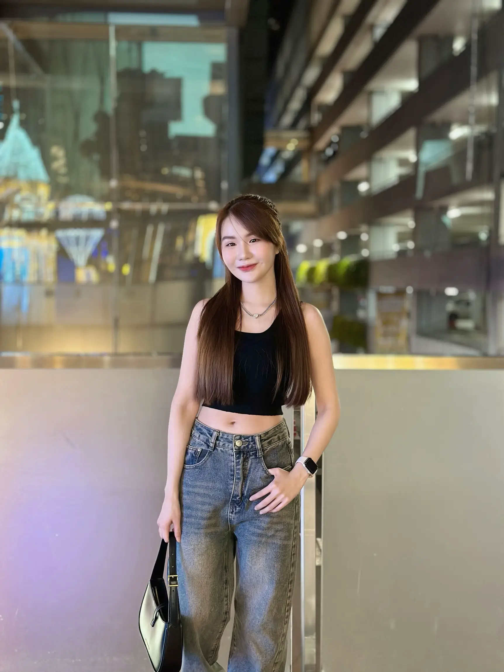 ลุคเทห์ๆแมสง่ายๆ เดินsiam🖤 | แกลเลอรีที่โพสต์โดย FaSai MiNi 🩵 | Lemon8