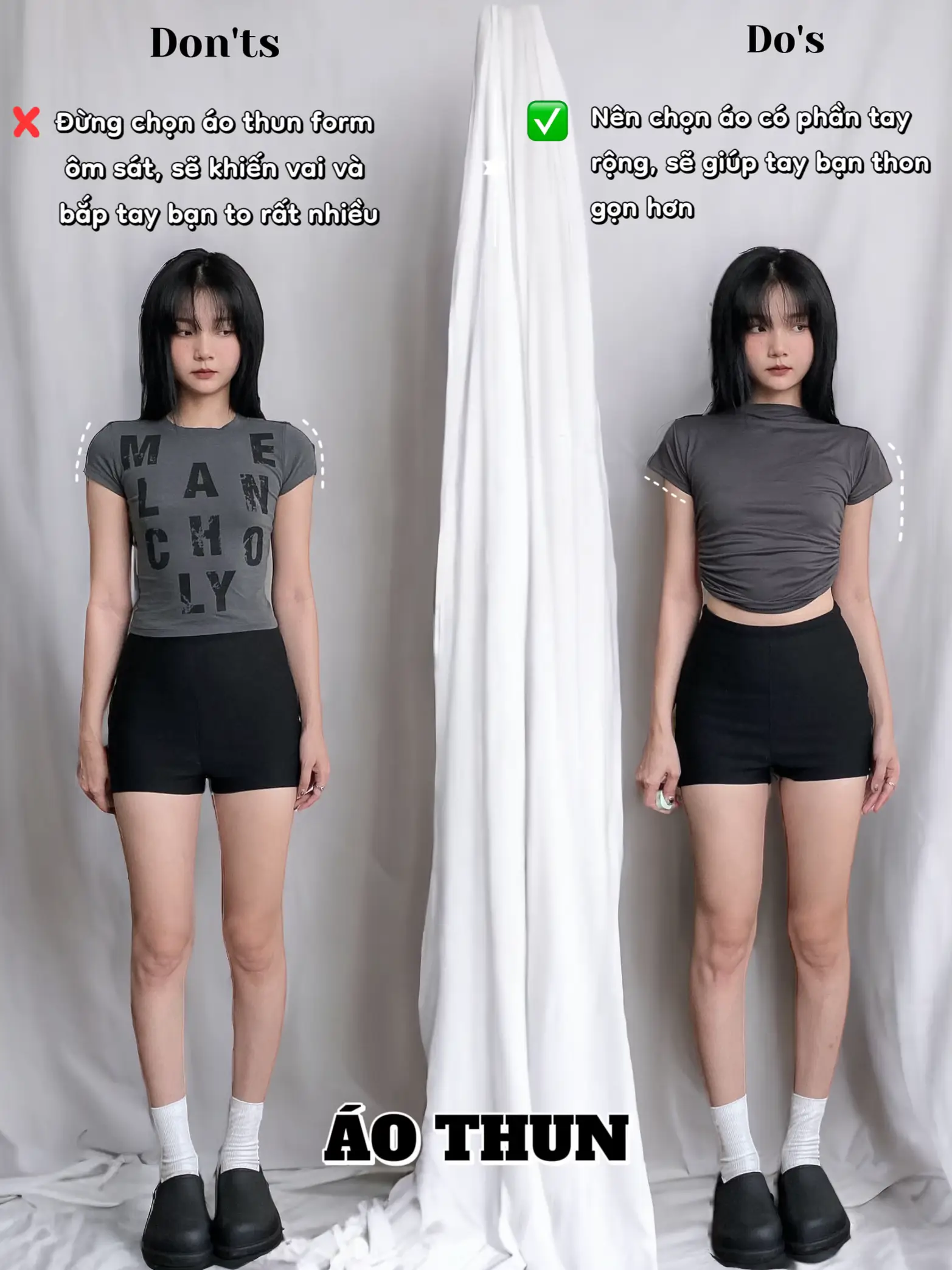 SỬA LỖI CHỌN ÁO CHO NÀNG “ TAY TO - VAI THÔ “ | Bộ sưu tập do Vibu đăng | Lemon8