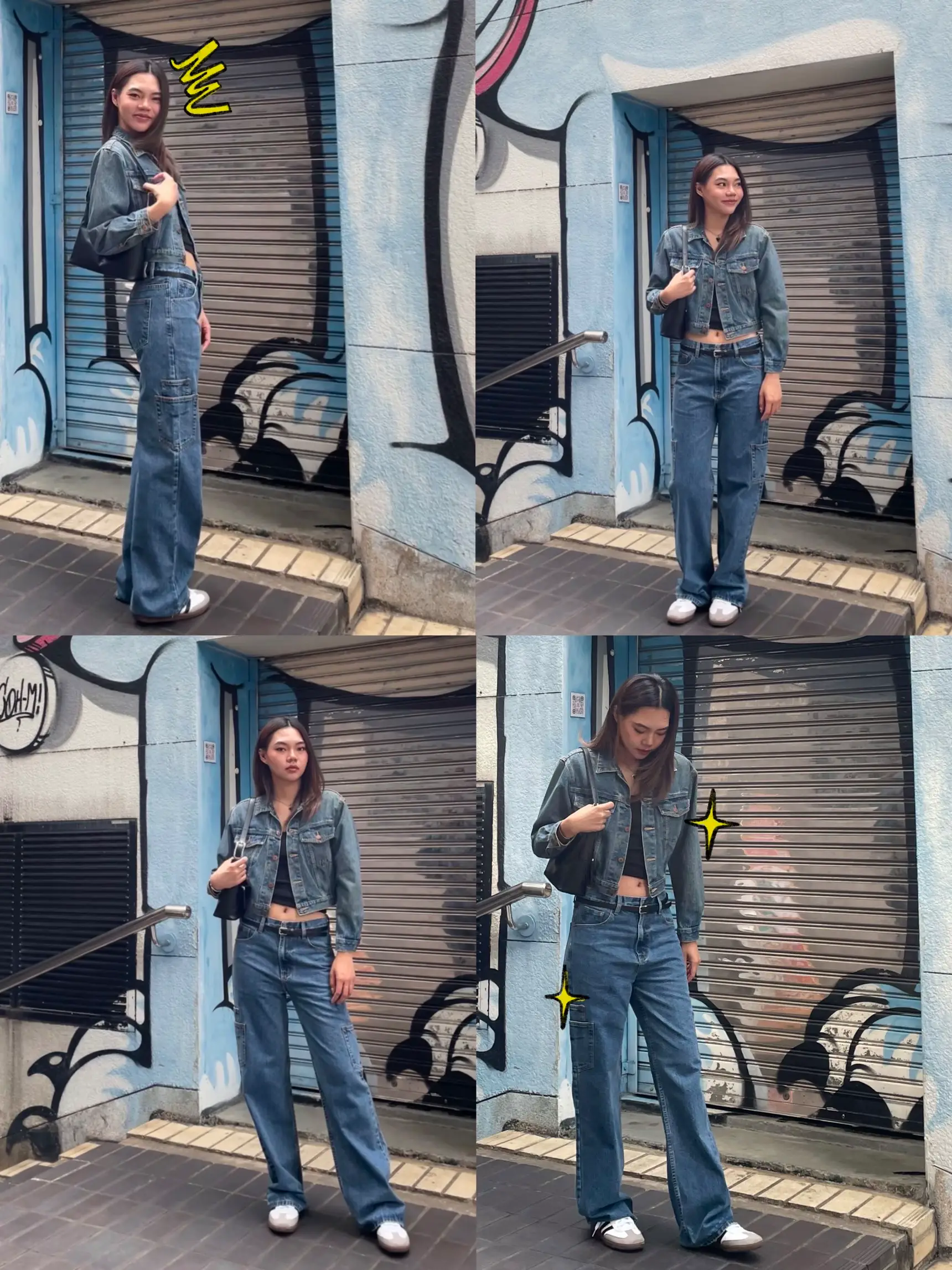 # ootd jeans on jeans outfit 👖💙⭐ control the whole denim tone | Gallery ...