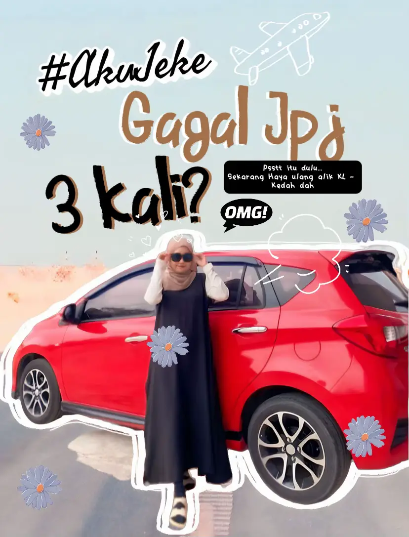 #AkuJeke Gagal Jpj 3 kali? 💪🏻 | Galeri disiarkan oleh Hayafakhry | Lemon8