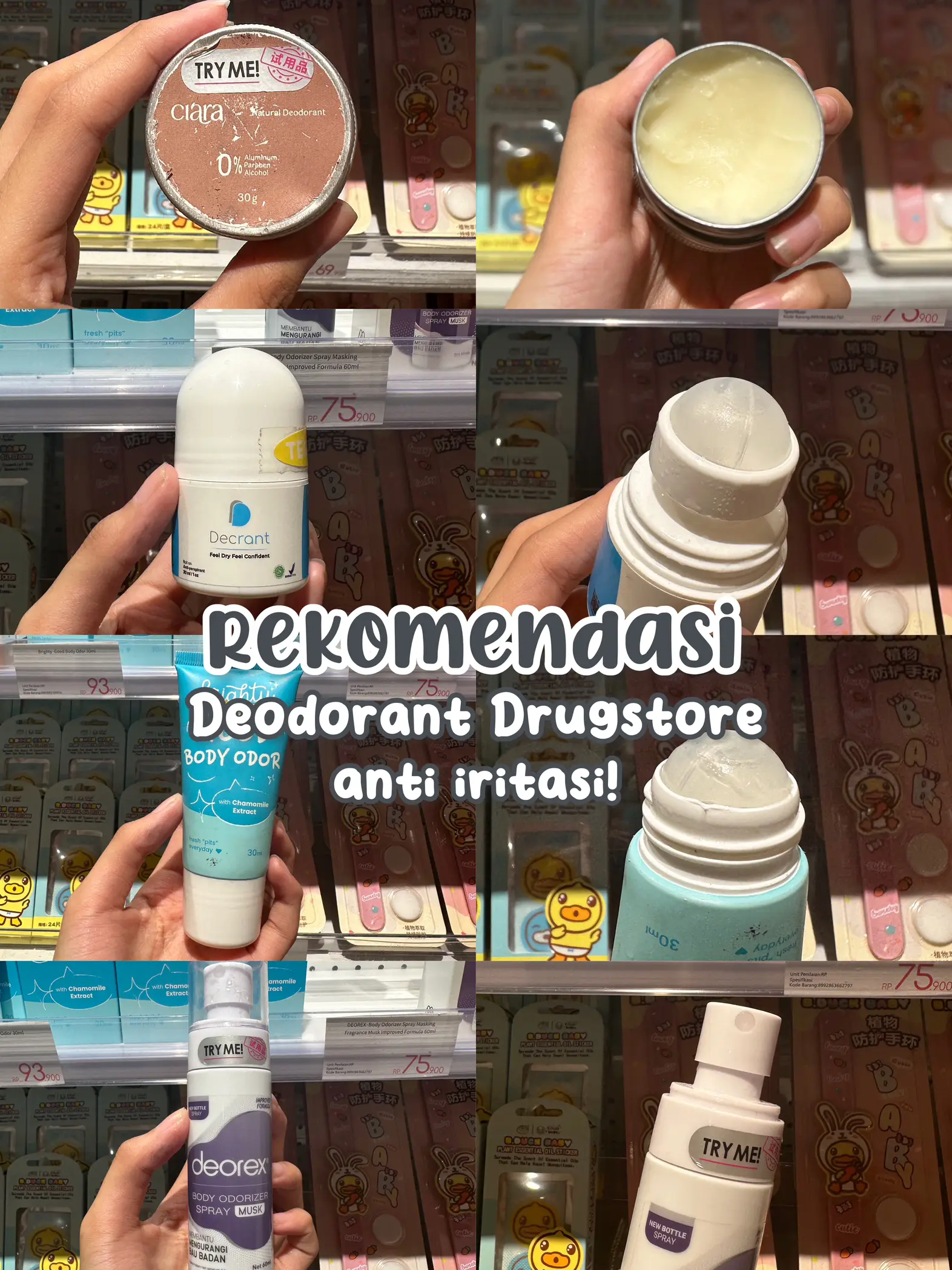 Rekomendasi Deodorant Drugstore Anti Iritasi💗 | Galeri diposting oleh ...