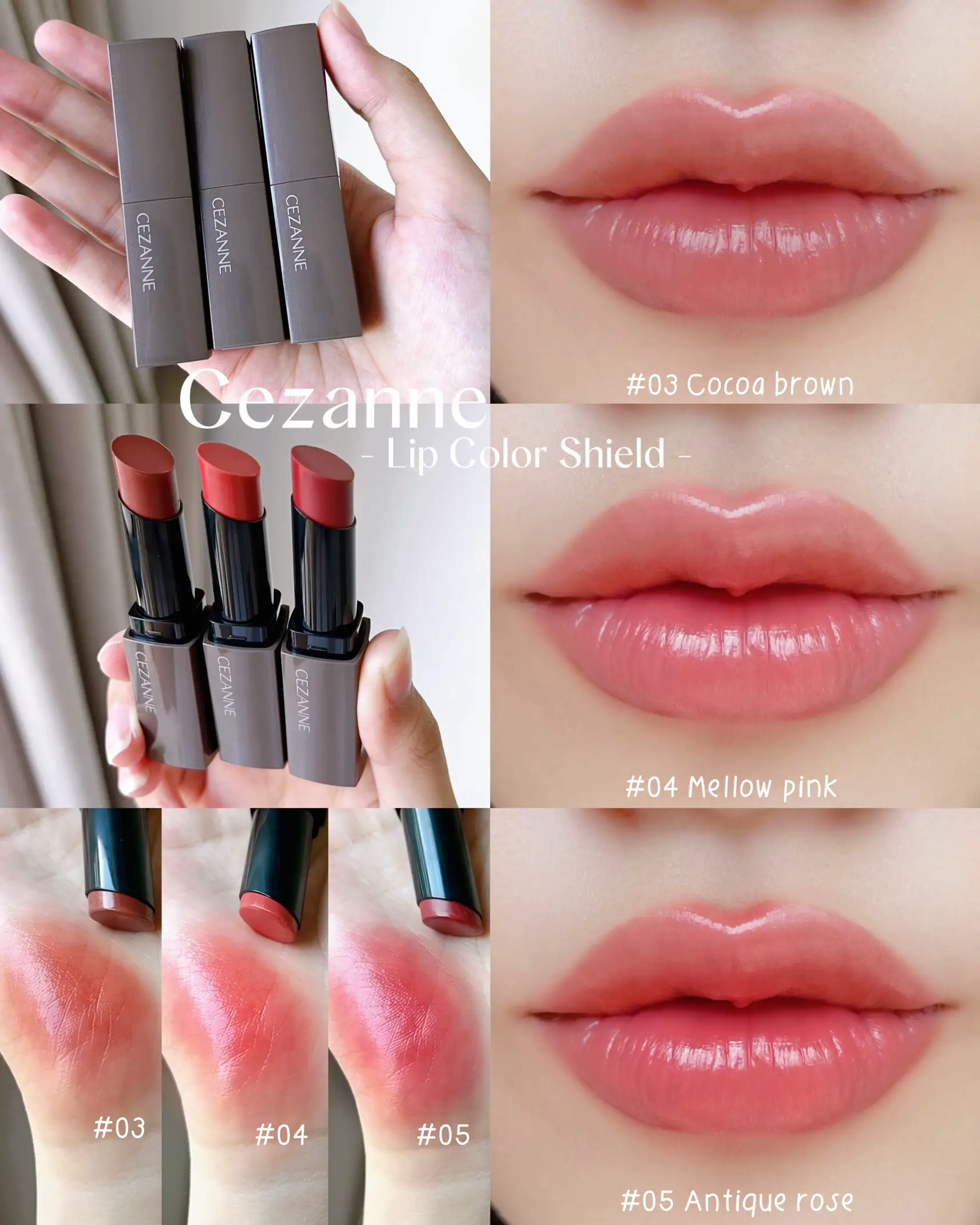 ลิปสีใหม่สวยมากกก 🍂🍁 Cezanne Lip Color Shield💄 | แกลเลอรีที่โพสต์โดย ...