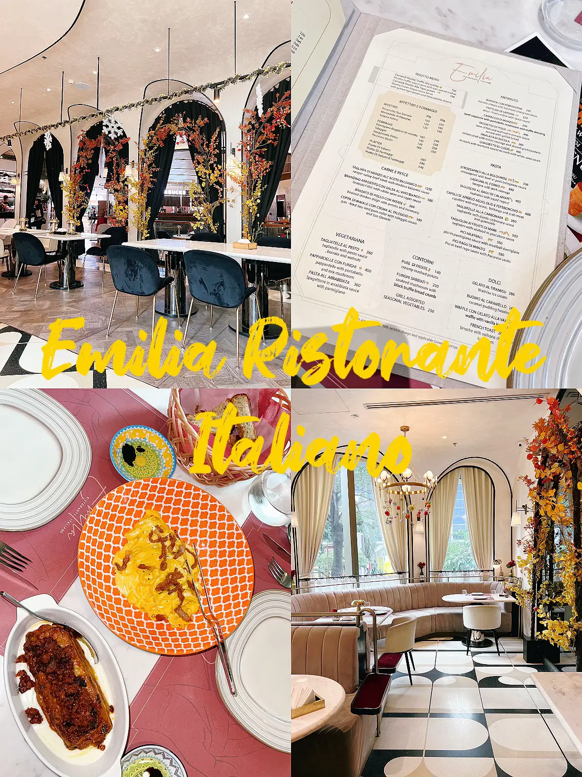Emilia Ristorante Italiano พาสตาเส้นสดบรรยายกาศดี 🇮🇹🍂 | แกลเลอรีที่ ...
