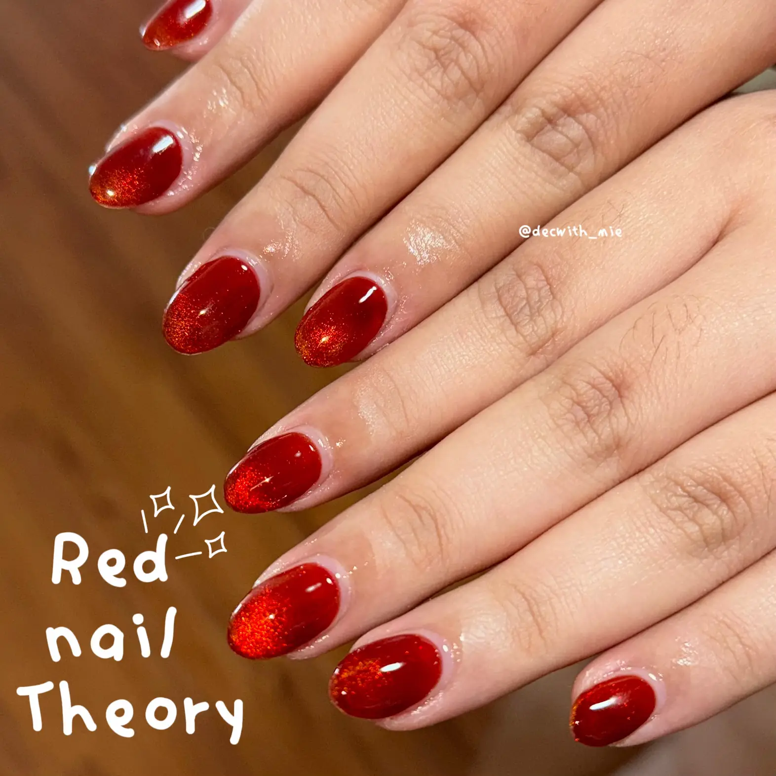 Red nail Theory ️ | แกลเลอรีที่โพสต์โดย Iammyy | Lemon8