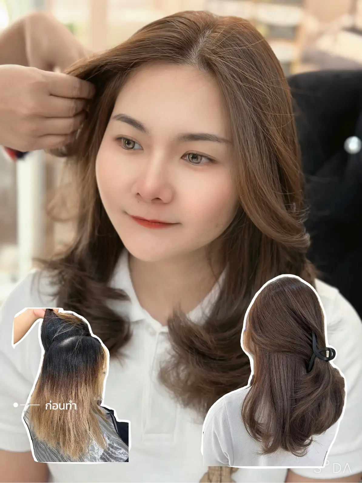 คืนความหวานให้กับสีผม 🧡🧡 | แกลเลอรีที่โพสต์โดย Wichuda Hair | Lemon8