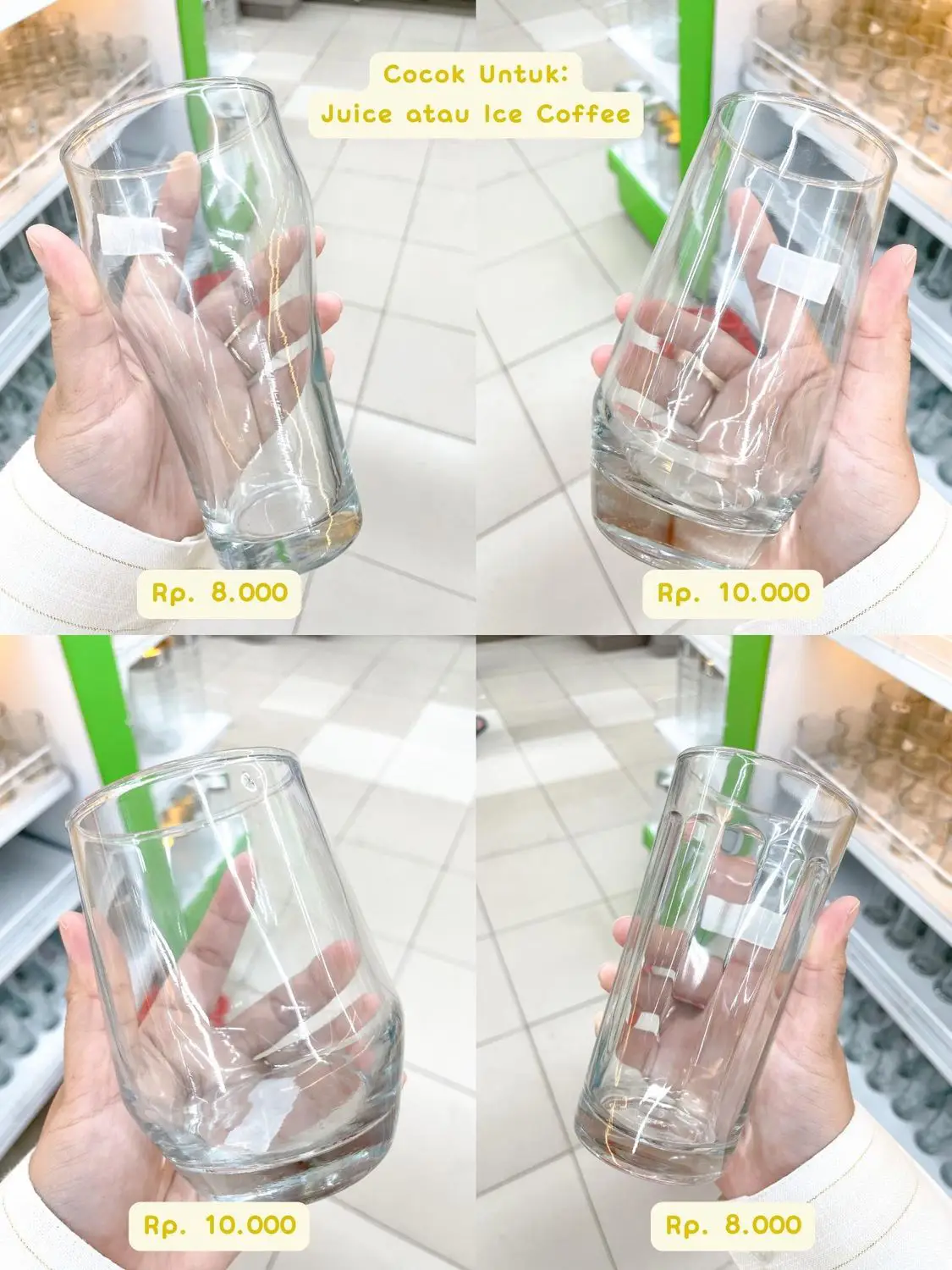 Beli gelas di swalayan? 🤔 | Galeri diposting oleh Rika Maudy | Lemon8