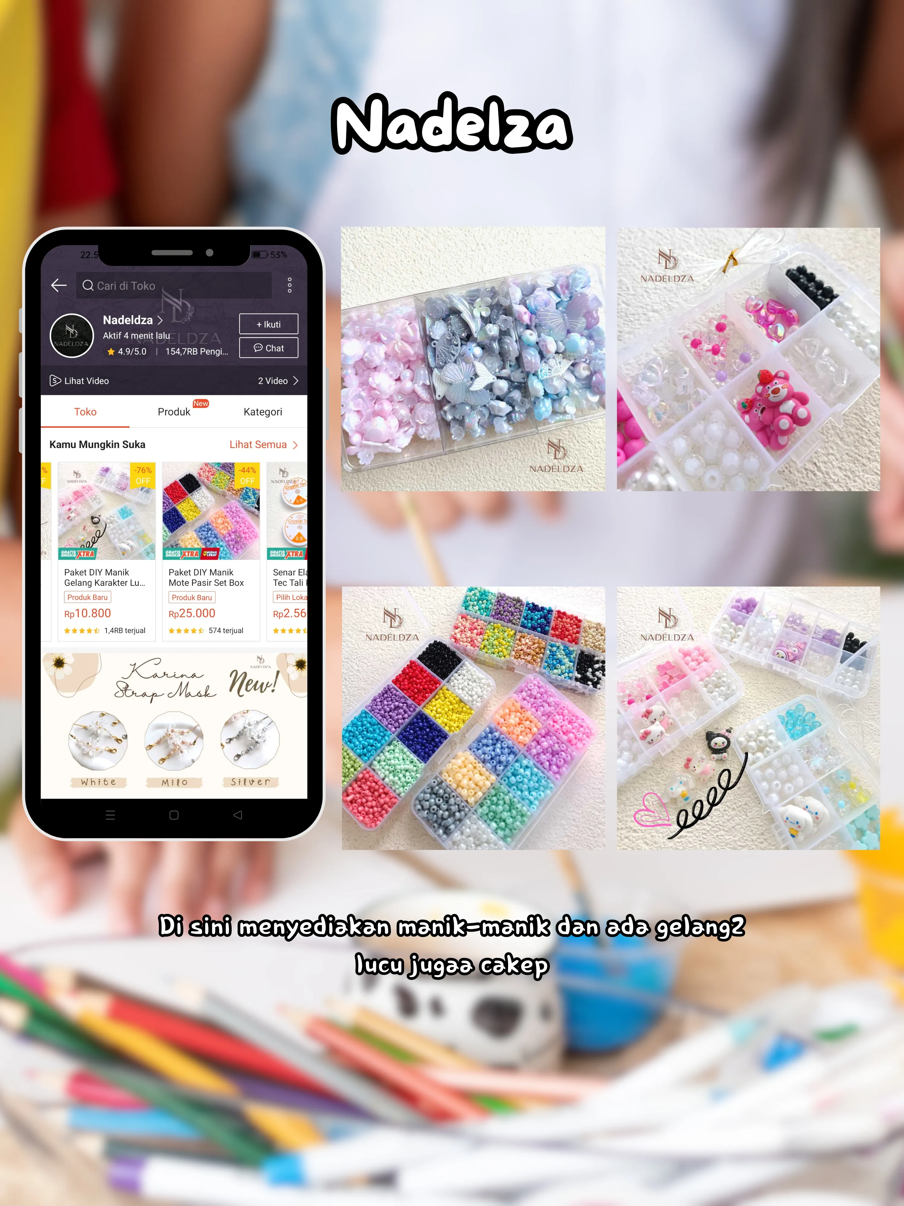 [SAVE] REKOMENDASI TOKO DIY KIT GEMES SEMUAA!!! 😍 | Galeri diposting ...