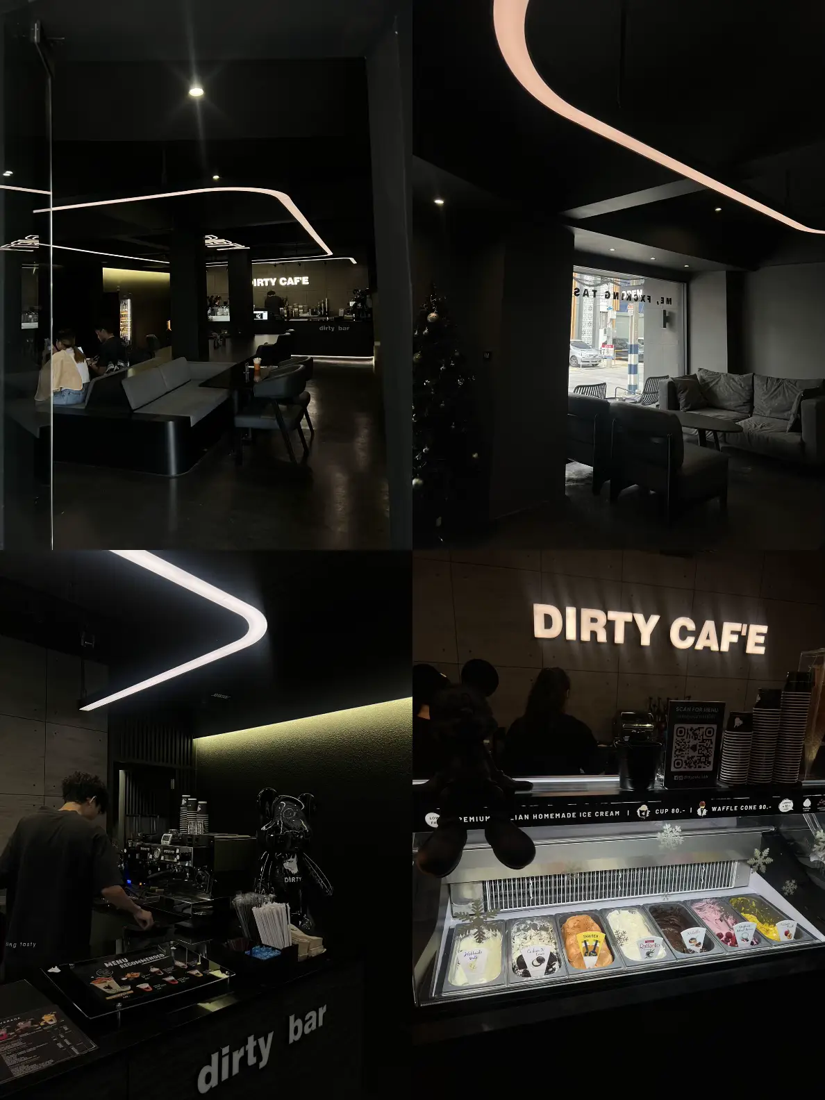 DIRTY CAFE คาเฟ่โทนดำโค่ดเท่ | แกลเลอรีที่โพสต์โดย NapatPs Np | Lemon8