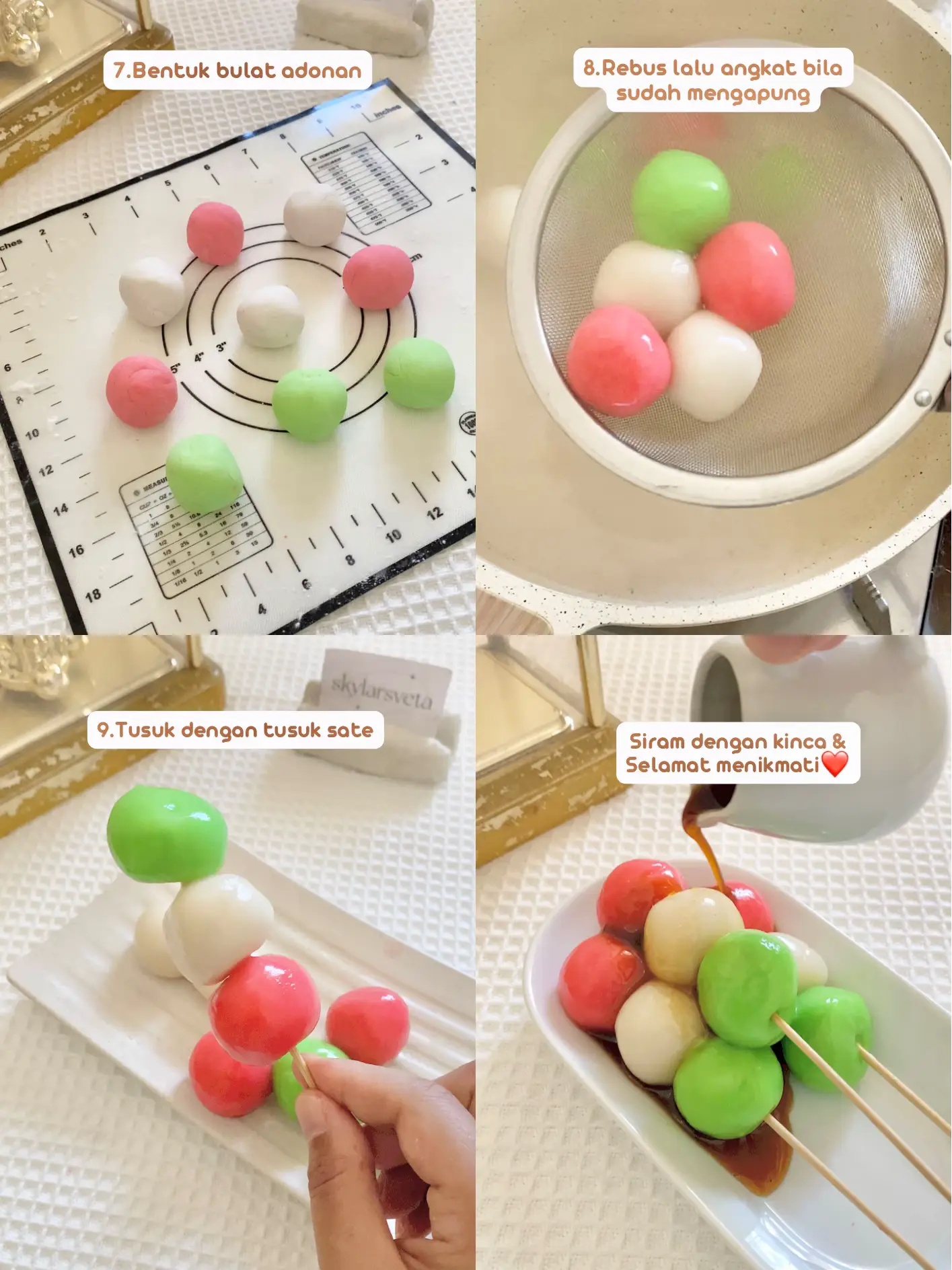 Jajanan Manis Dari Jepang 🇯🇵Hanami Dango 🍡 | Galeri diposting oleh skylarsveta | Lemon8