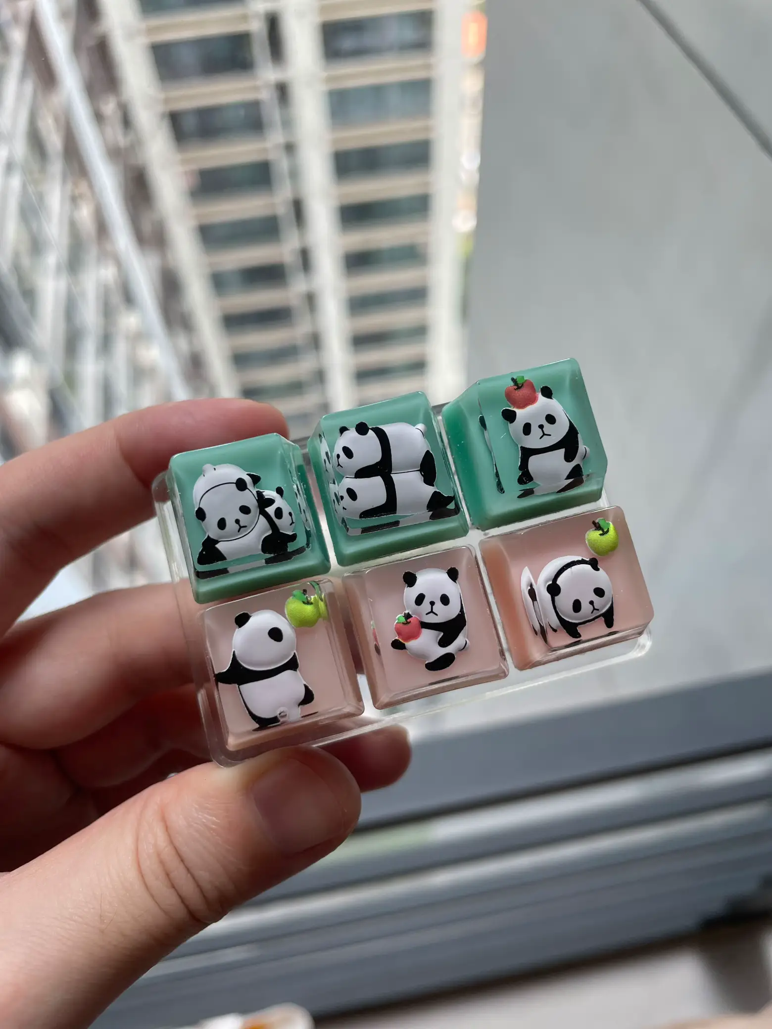 🥰panda resin artisan keycaps | Gallery posted by Yen Yen | Lemon8