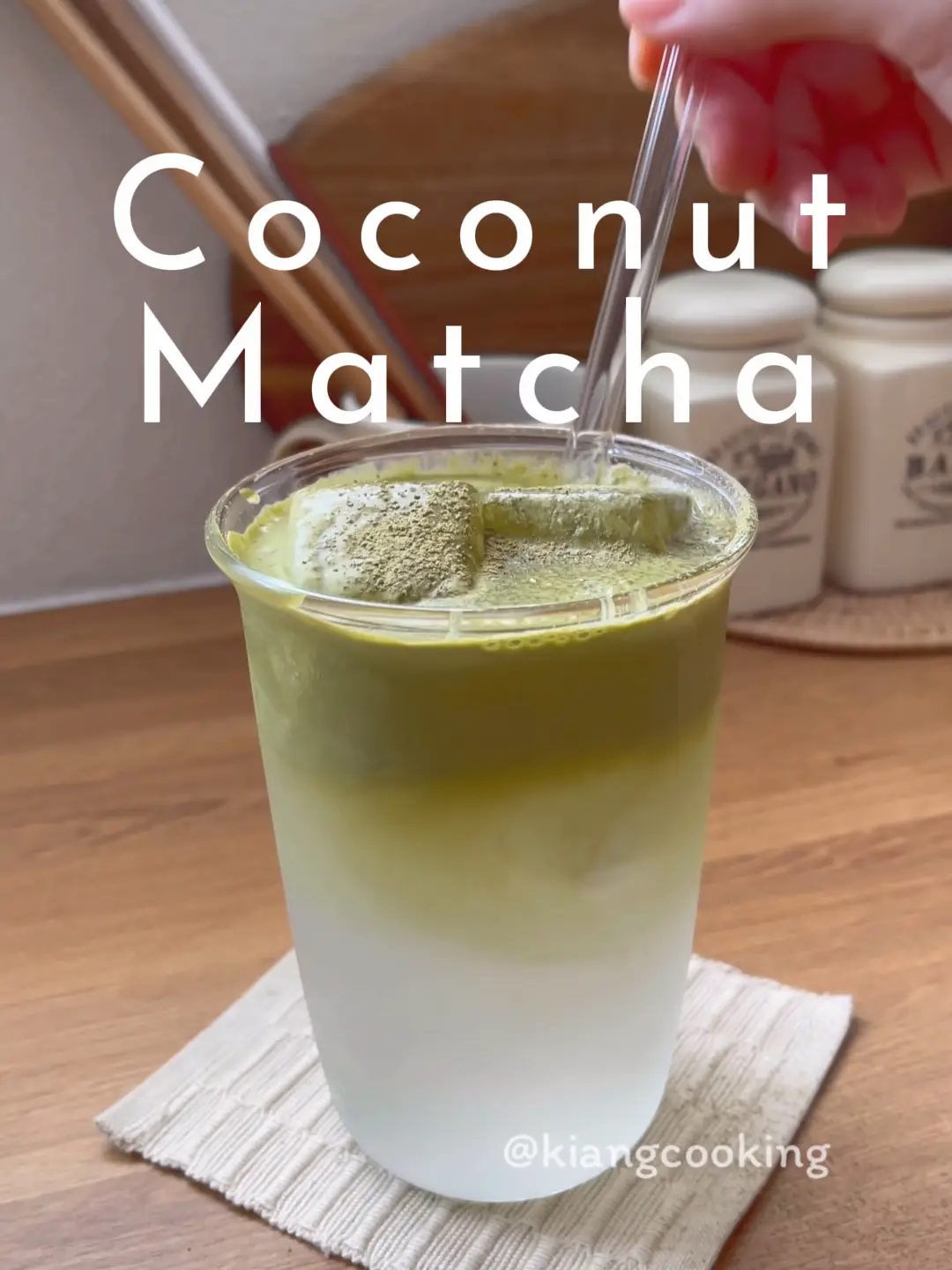 Coconut Matcha Foam 🥥😋 เมนูฮิตดับร้อนเลิศ | วิดีโอที่เผยแพร่โดย KiangCooking | Lemon8