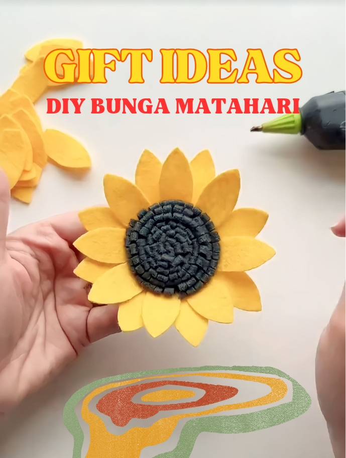 DIY BUNGA MATAHARI, CUMA PAKE KAIN FLANEL🌻🌻 | Video dipublikasikan oleh ...