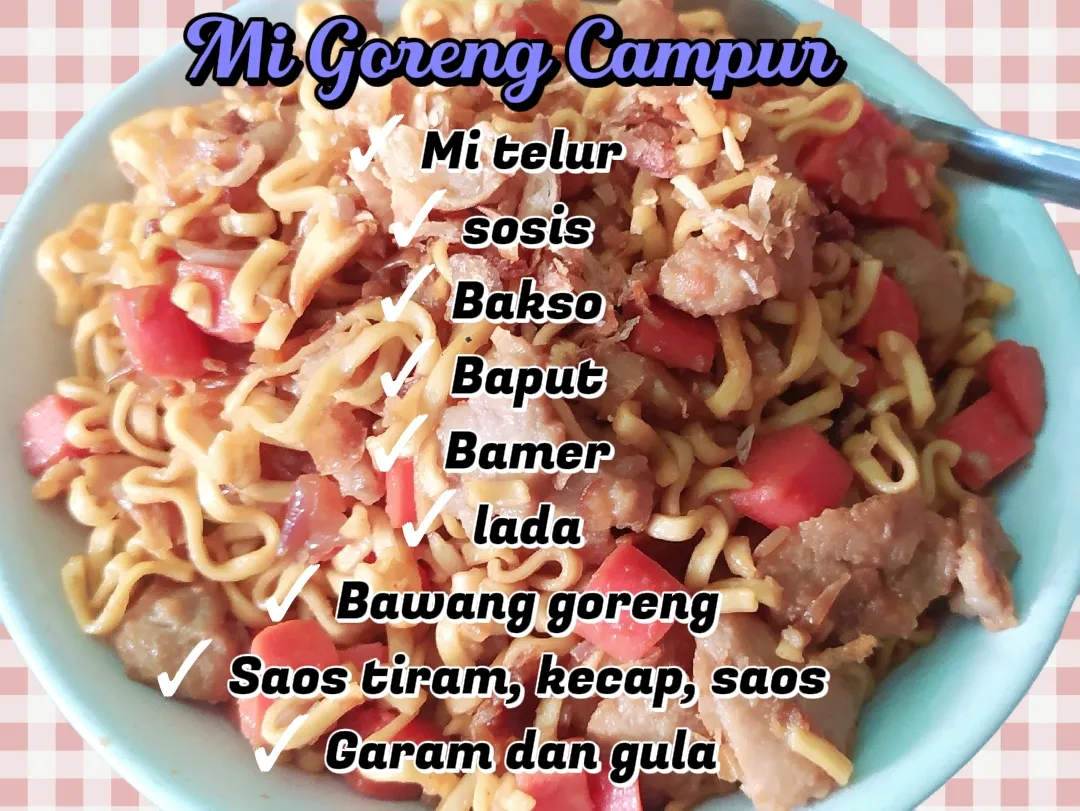 Mi Goreng Campur, Rasa Lebih Nendang 😍 | Galeri diposting oleh YuLlie ...