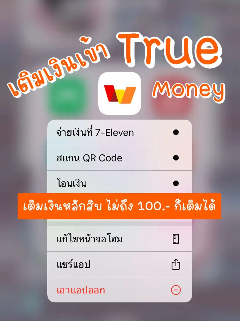 เติมเงินเข้า True money หลักสิบก็เติมได้ | แกลเลอรีที่โพสต์โดย 🌷Baifern ...