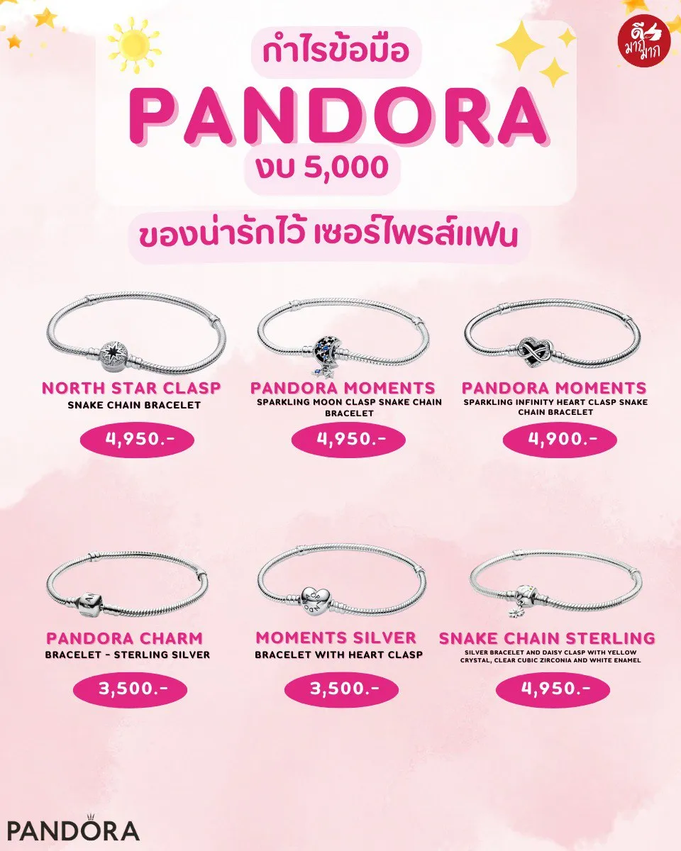 📿ป้ายยากำไร PANDORA ไม่เกิน 5,000 ของขวัญปีใหม่ | แกลเลอรีที่โพสต์โดย ...