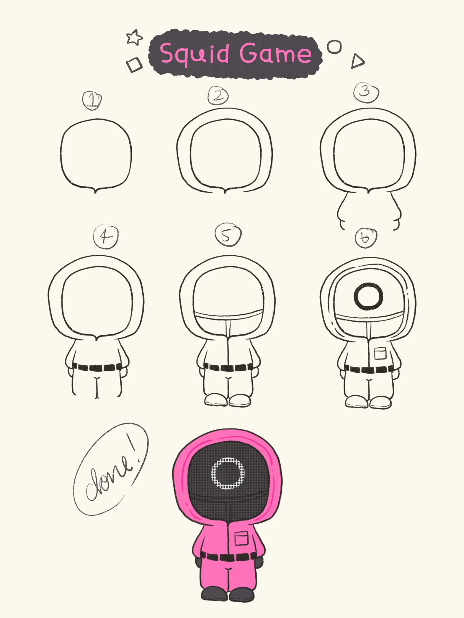 How to draw | โกโกวา และผู้คุมใน Squid Game | แกลเลอรีที่โพสต์โดย ...