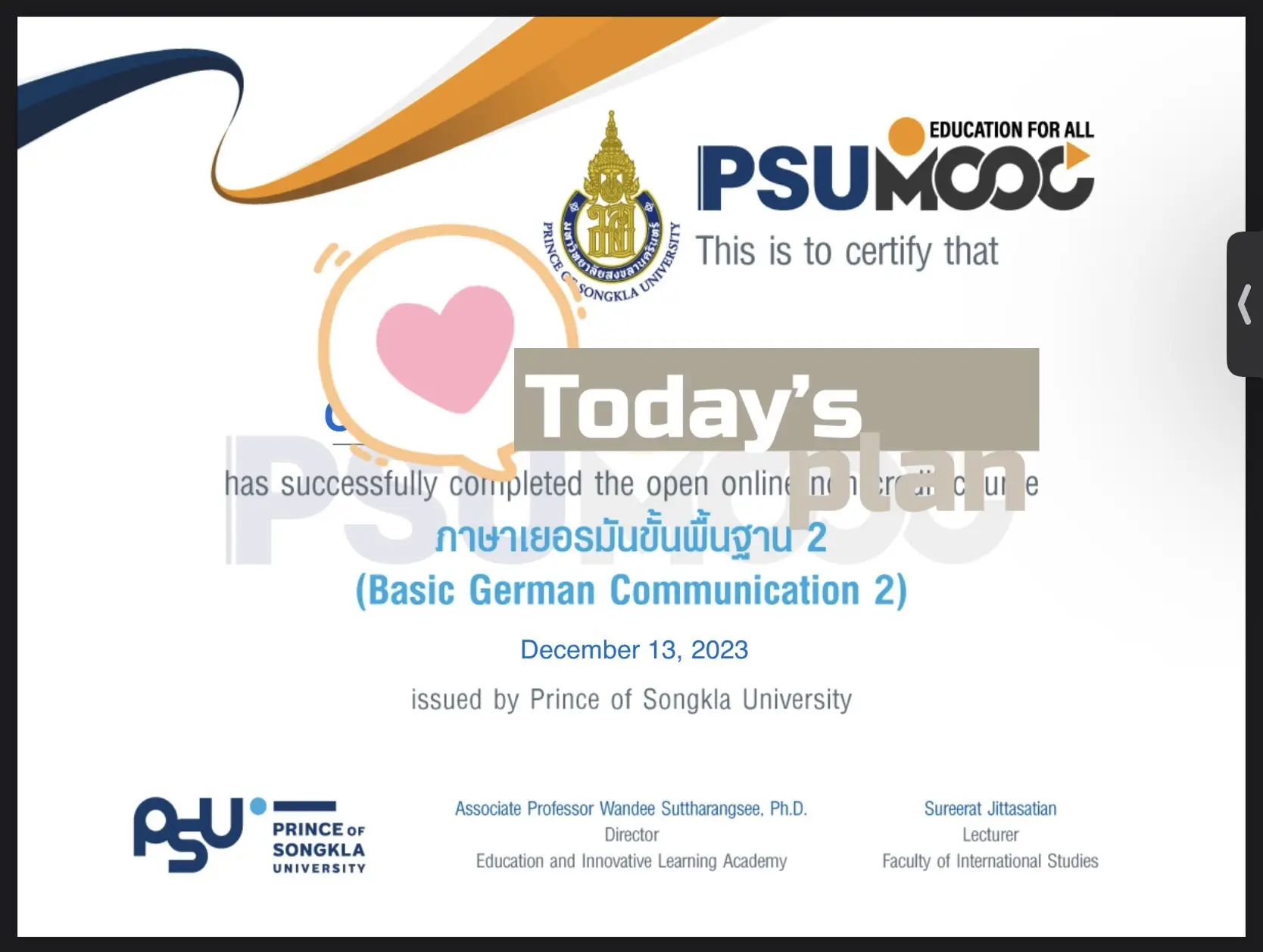 เรียนเยอรมัน ฟรี มีใบเซอร์ | แกลเลอรีที่โพสต์โดย olipes | Lemon8