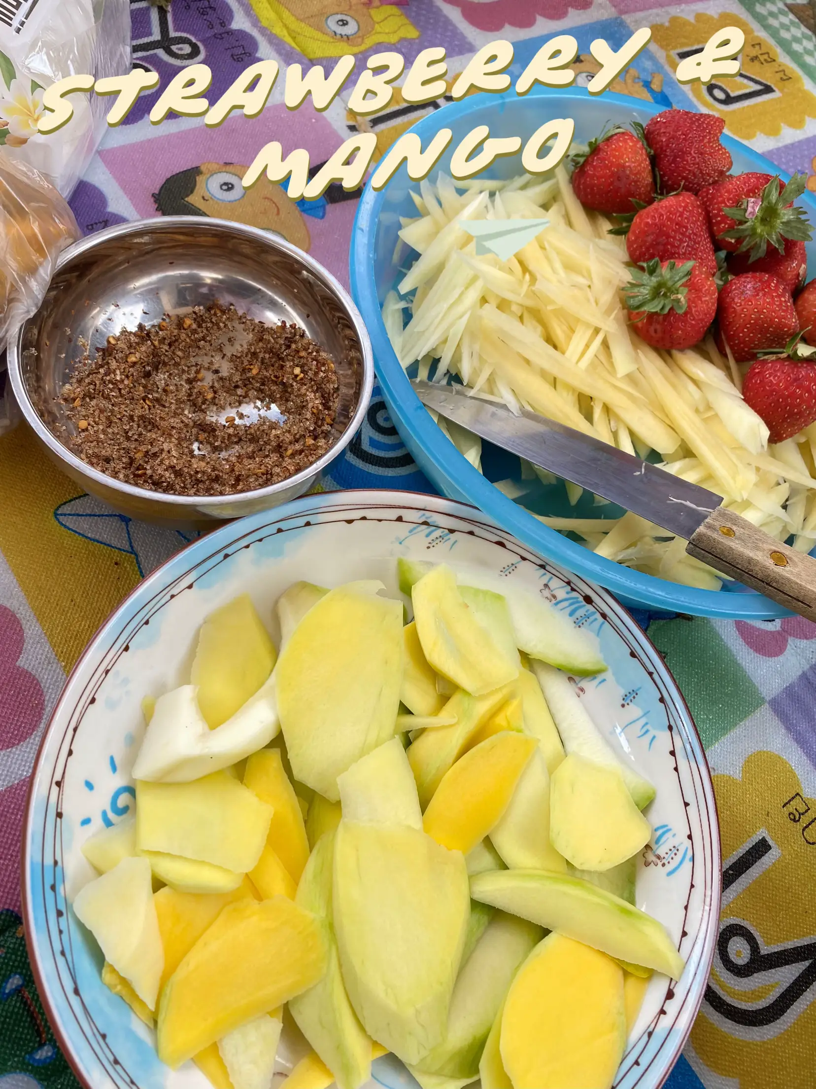 Strawberry & mango | แกลเลอรีที่โพสต์โดย aom ️aom😃 | Lemon8