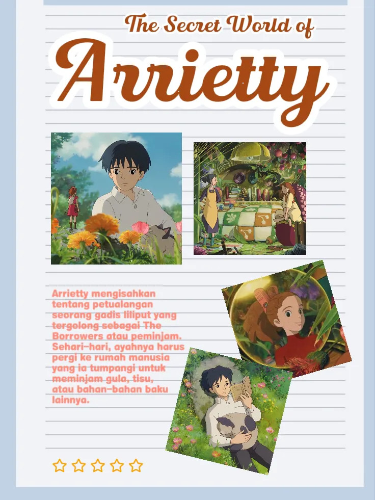THE SECRET WORLD OF ARRIETTY | Galeri diposting oleh Difta Laily | Lemon8