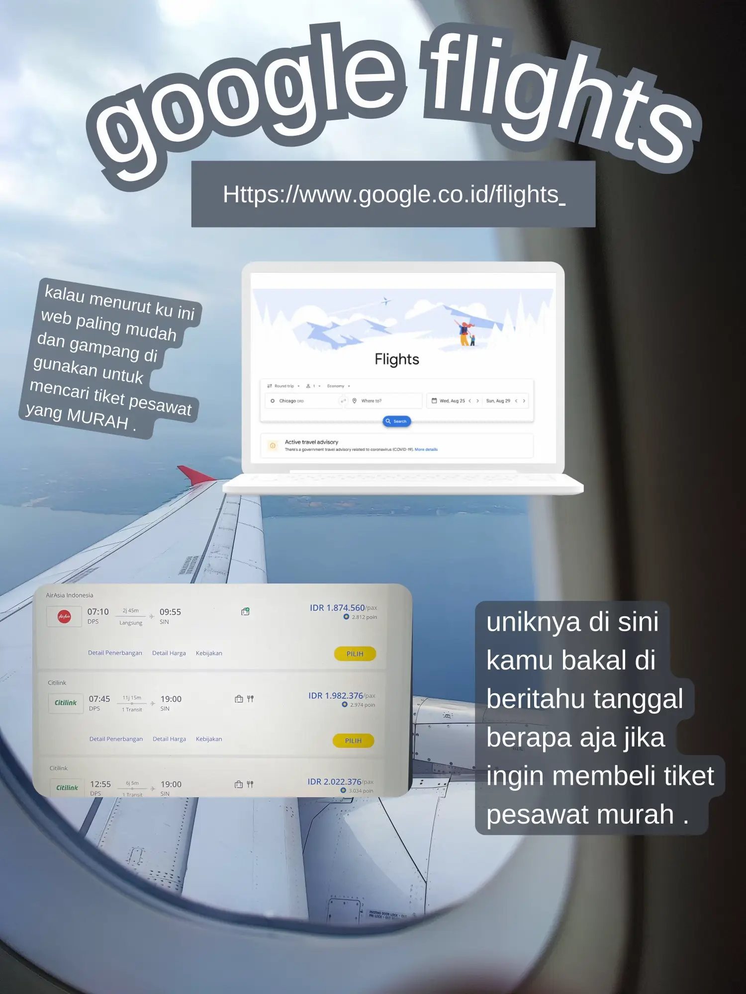 Rekomendasi Web dan App Tiket Pesawat Murah | Galeri diposting oleh Kade Erna | Lemon8