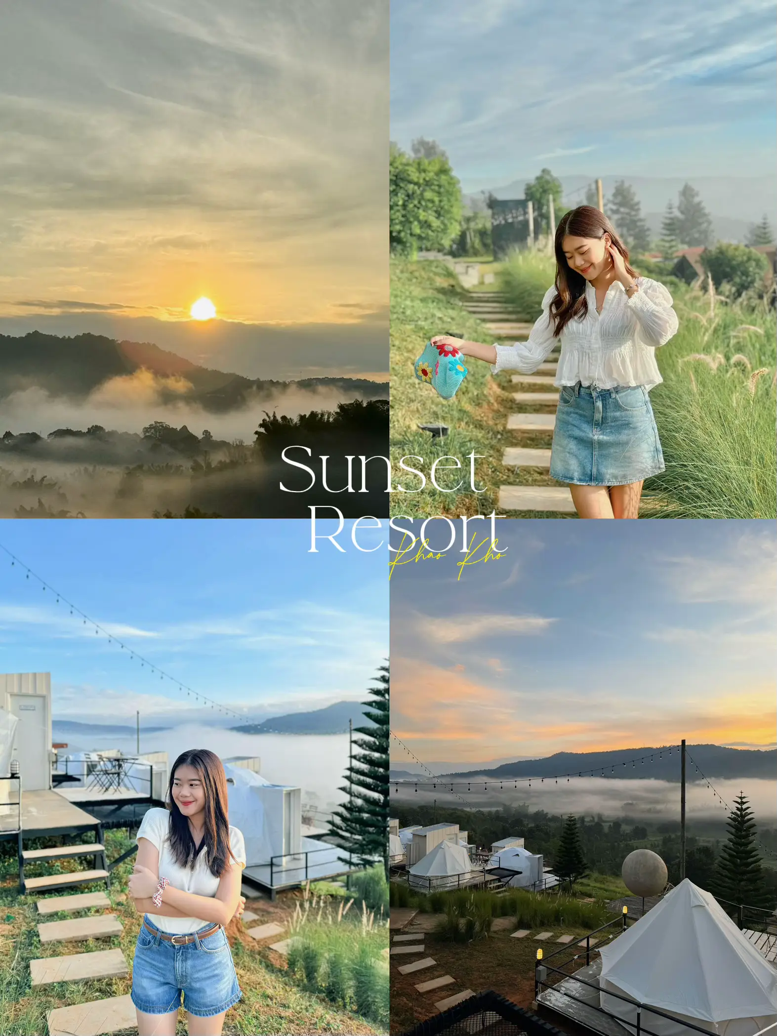 ⛺️🌲เที่ยวเขาค้อกับที่พักสุดฟิน Sunset Resort Khao Kho🫶🏻🌧️ | แกลเลอรีที่ ...