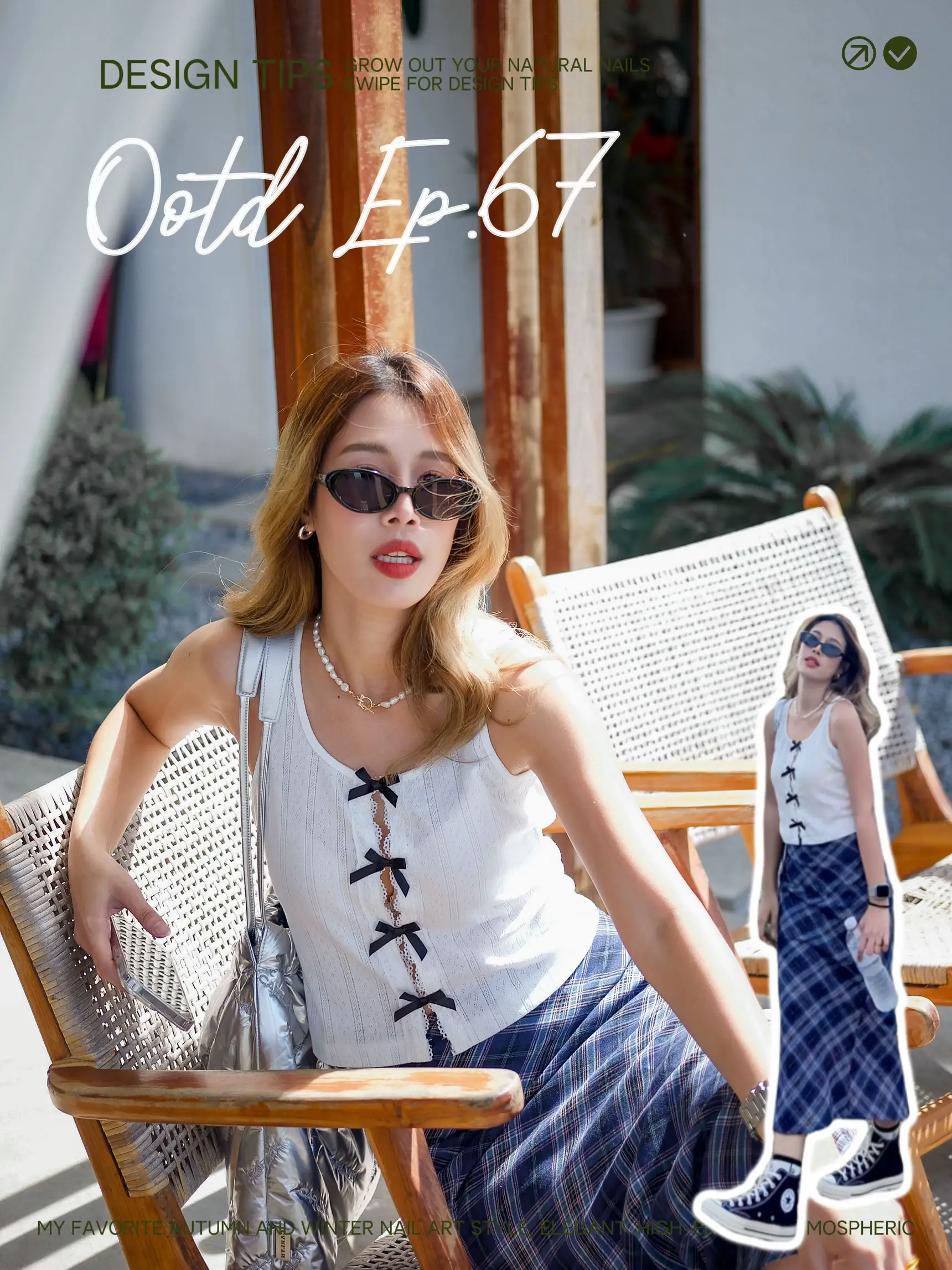 OOTD EP.67 แต่งตัวไปคาเฟ่ ฟิลสาวหวานวัยใส 😂 | แกลเลอรีที่โพสต์โดย Tontaeyy_ | Lemon8