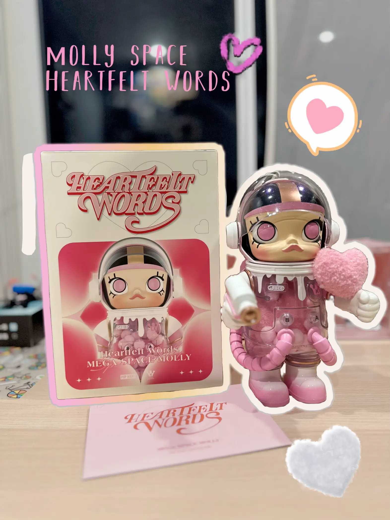 Molly space heartfelt words -Popmart | แกลเลอรีที่โพสต์โดย My review by.PB | Lemon8