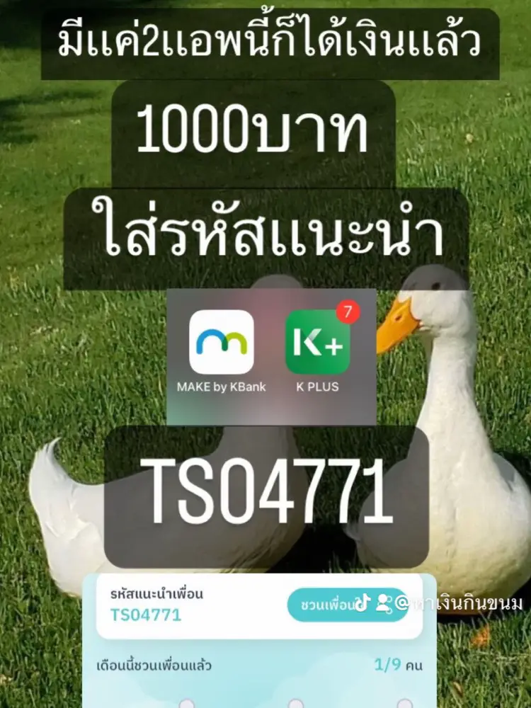 หาเงิน1000บาทง่ายๆ มีเเค่เเอพ | แกลเลอรีที่โพสต์โดย INK | Lemon8