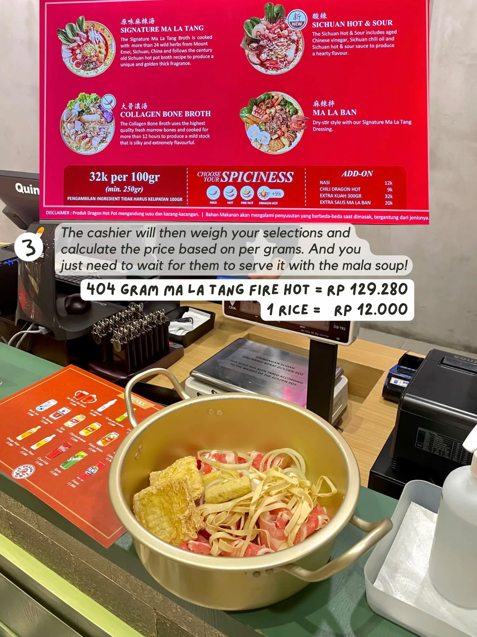 Make ur own Mala at Dragon Hotpot!🍲 | Galeri diposting oleh jennifer faye | Lemon8