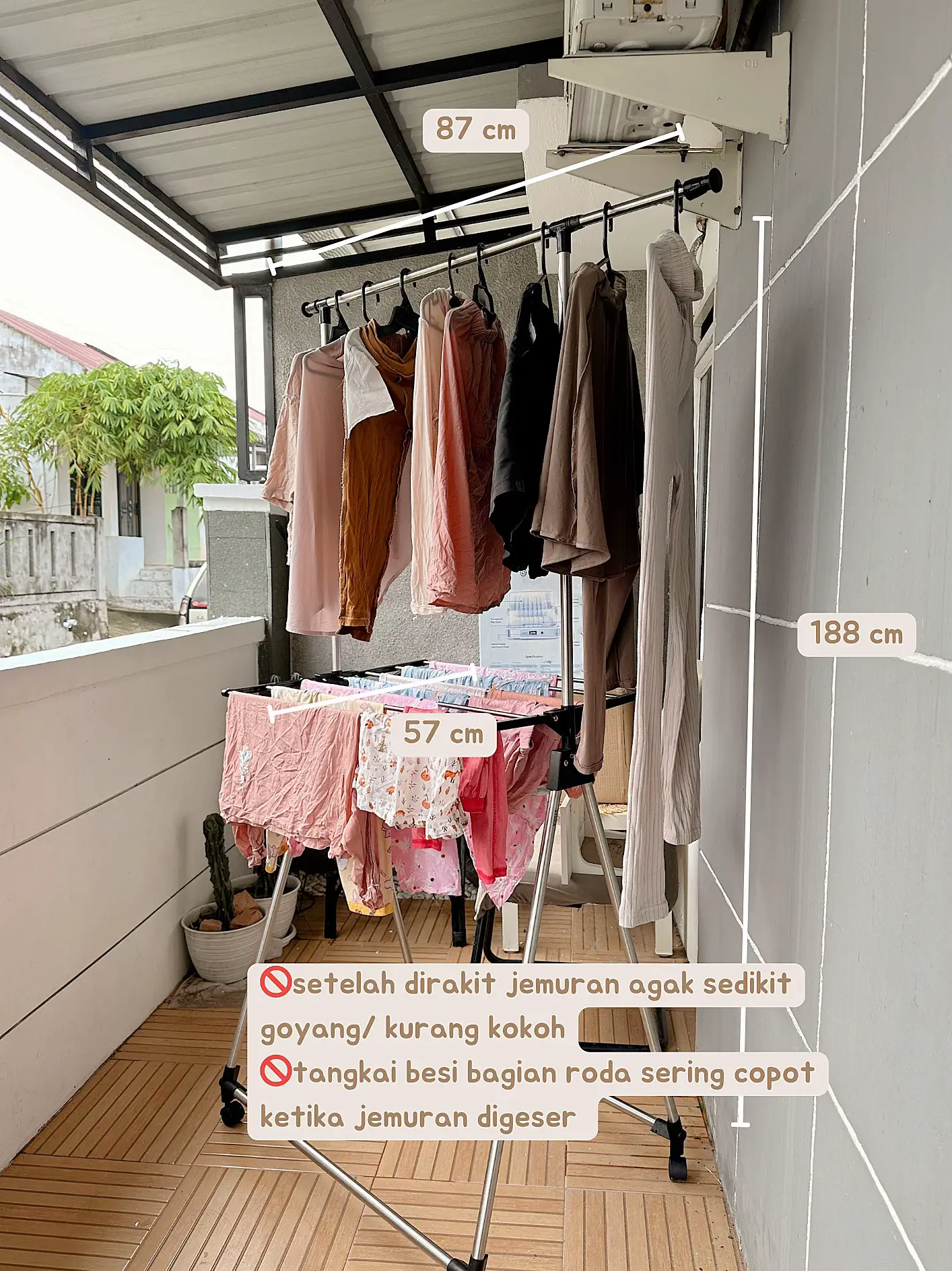 Punya lahan sempit buat jemur pakaian, sini..sini‼️ | Galeri diposting oleh Ruri_ferori | Lemon8