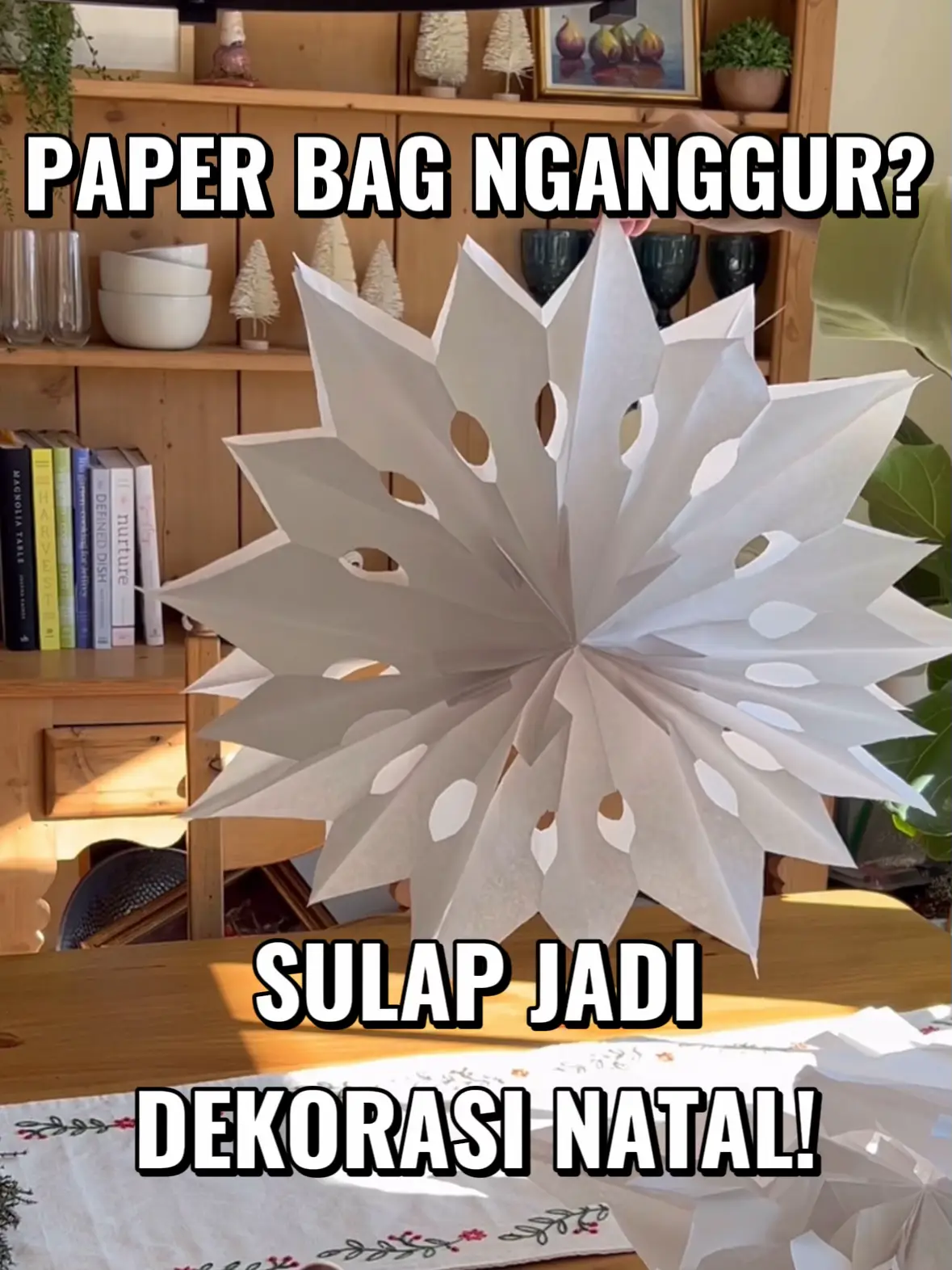 JANGAN BUANG PAPER BAG, BISA JADI DEKORASI NATAL! | Video dipublikasikan oleh 🪄biao bing🪄 | Lemon8
