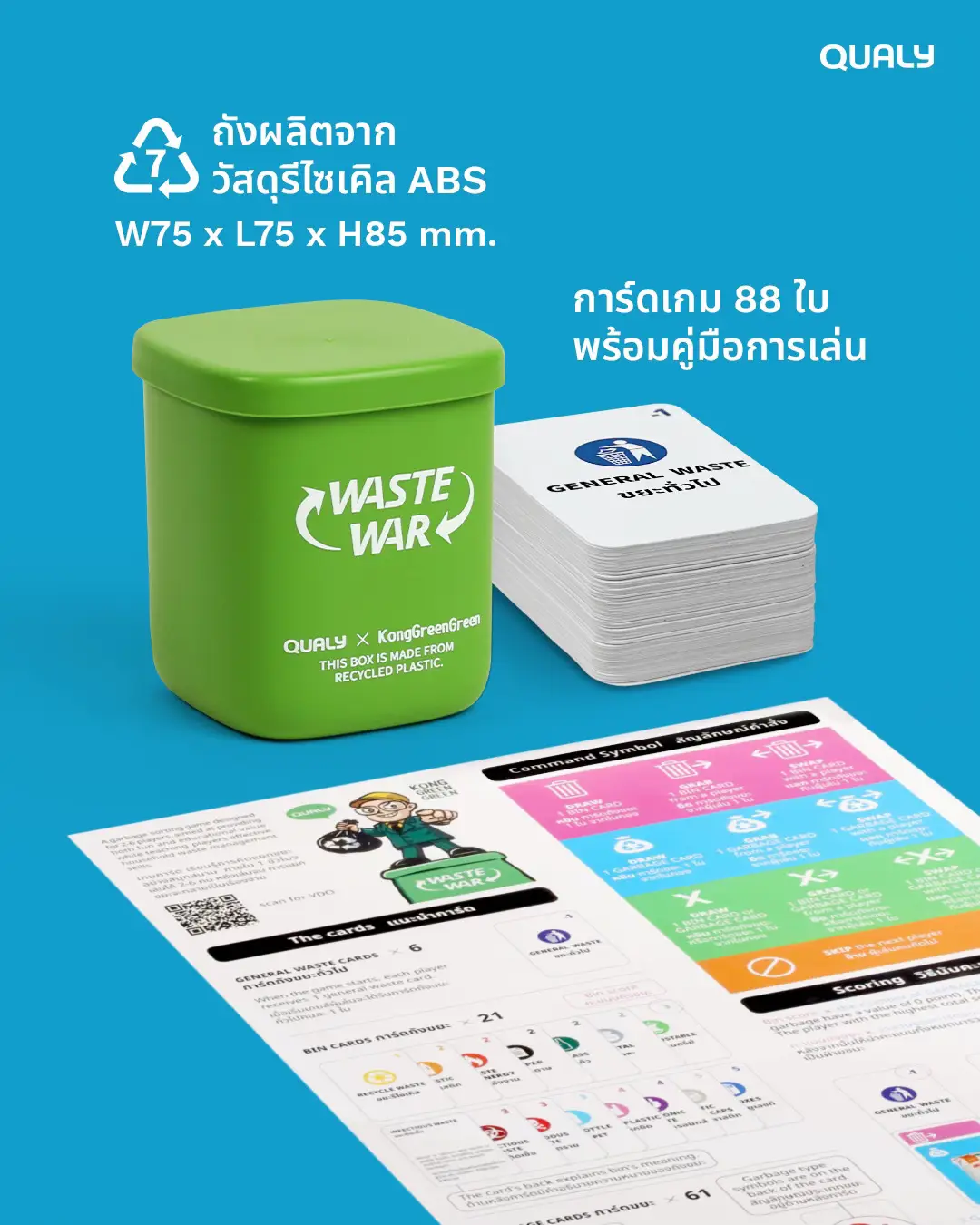 🎴🌏💚’Waste War’ บอร์ดเกมแยกขยะจากวัสดุรีไซเคิล💚🌏🎴 | แกลเลอรีที่โพสต์โดย ...