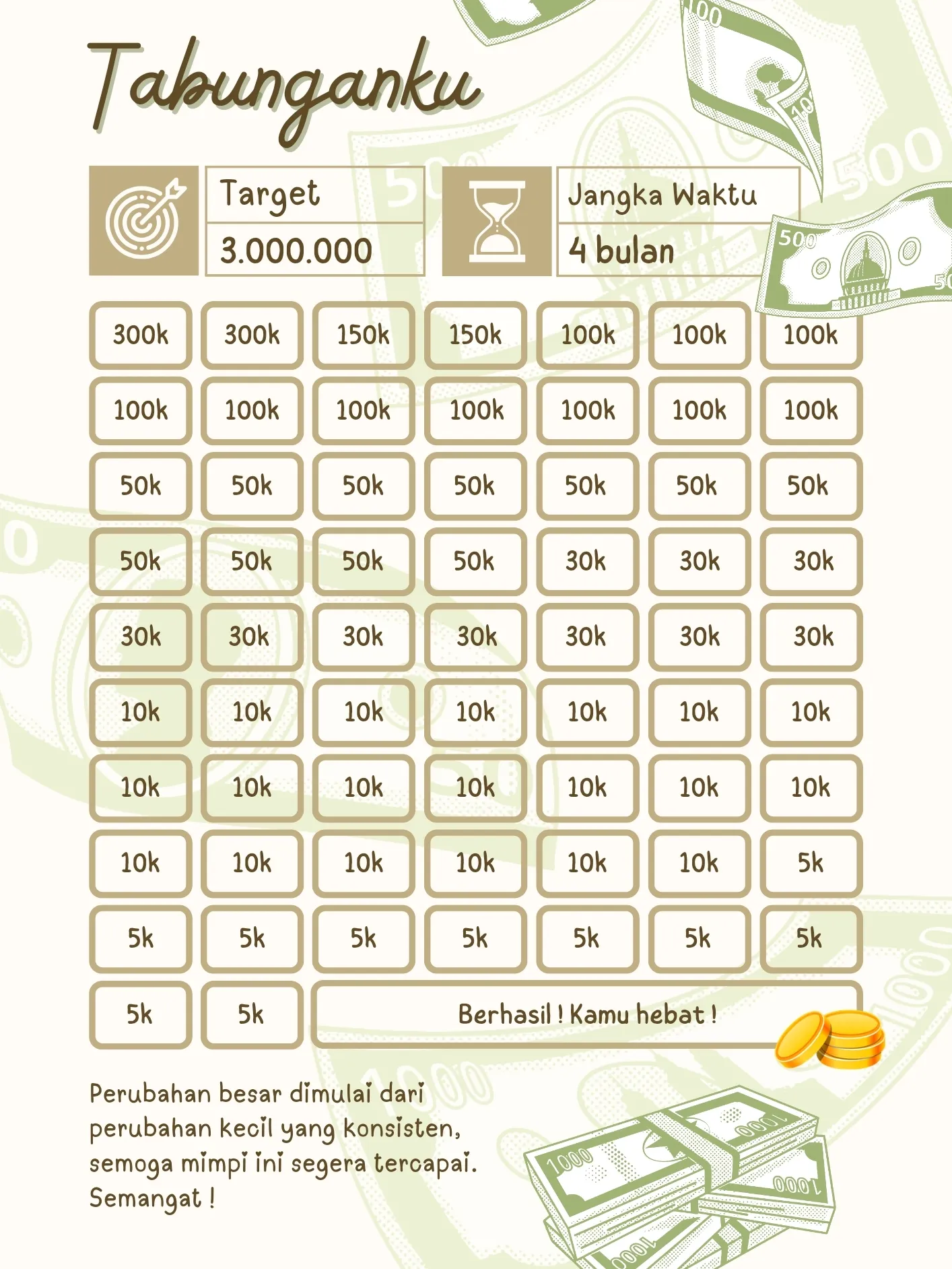 Tabel Tabungan 2 Juta - Pencarian Lemon8