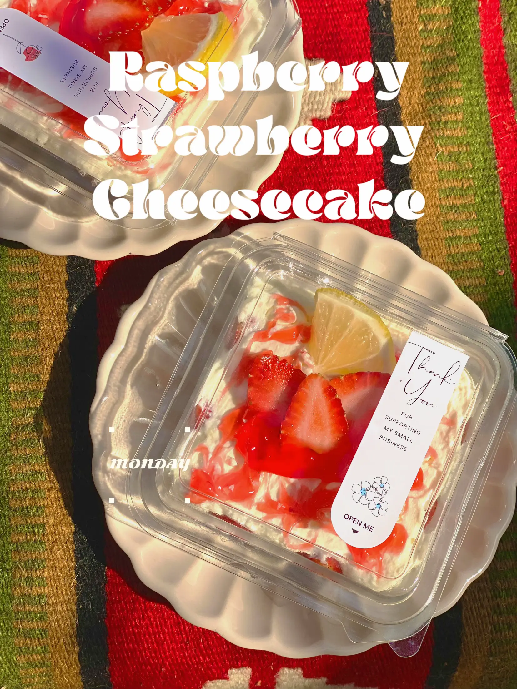 RaspberryStrawberry Cheesecake | แกลเลอรีที่โพสต์โดย Wanlada | Lemon8