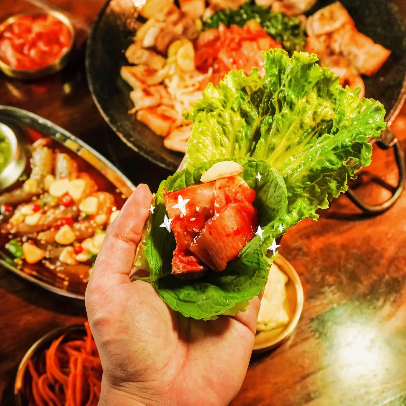 Five layers of pork tease at Korean grilled Myung Dong.💓🇰🇷🐽 | Gallery posted by Myeongdong.bbq ...