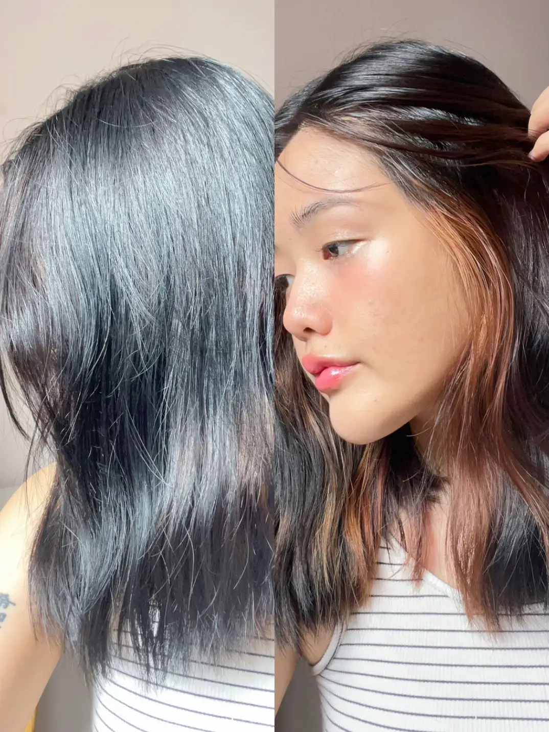 Simply dye your inner hair for five minutes, 💁🏻‍♀️ and I won't break ...