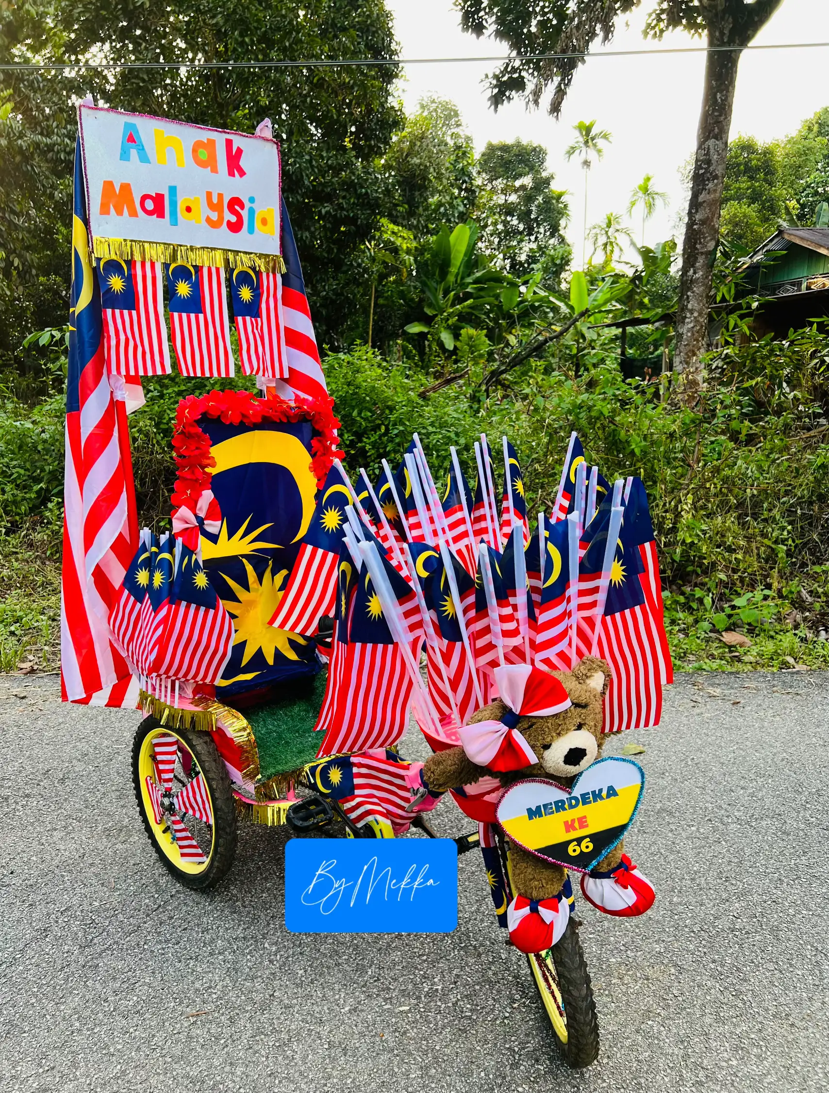 MERDEKA basikal berhias🌺 | Galeri disiarkan oleh mekka | Lemon8