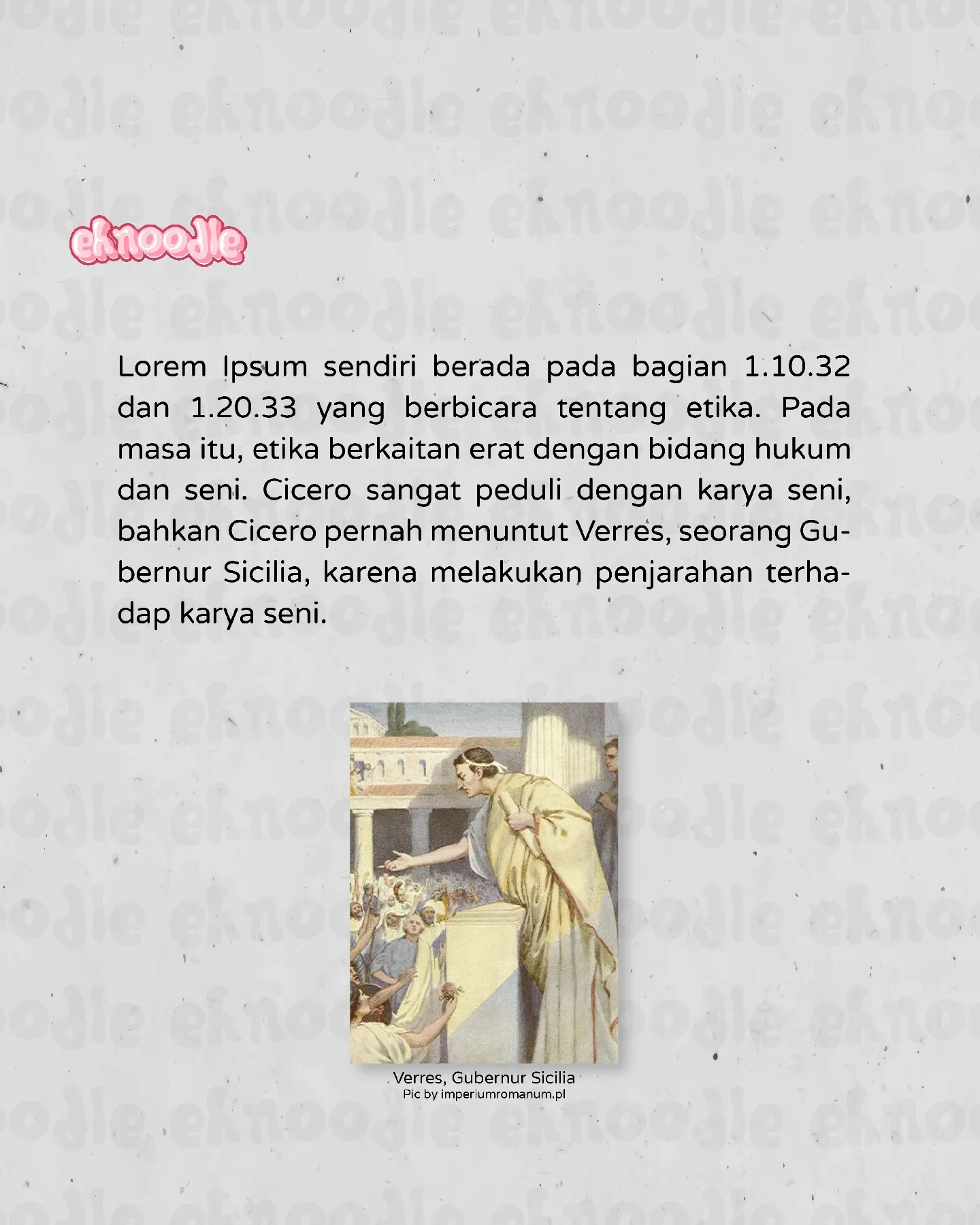 Sejarah & Makna Lorem Ipsum | Galeri diposting oleh Ehnoodle | Lemon8