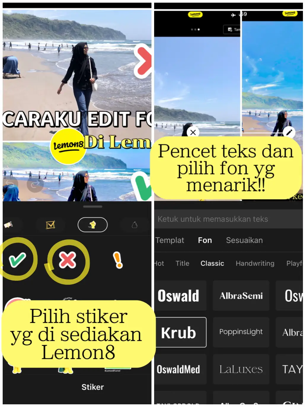 CARAKU EDIT FOTO🍋 gampang banget🤫 | Galeri diposting oleh abeeeeelia | Lemon8