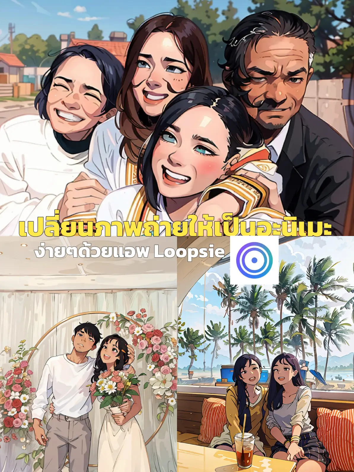 เปลี่ยนภาพถ่ายให้เป็นอะนิเมะด้วยแอพ Loopsie 🪄🖼️📸 | แกลเลอรีที่โพสต์โดย Mekamm | Lemon8