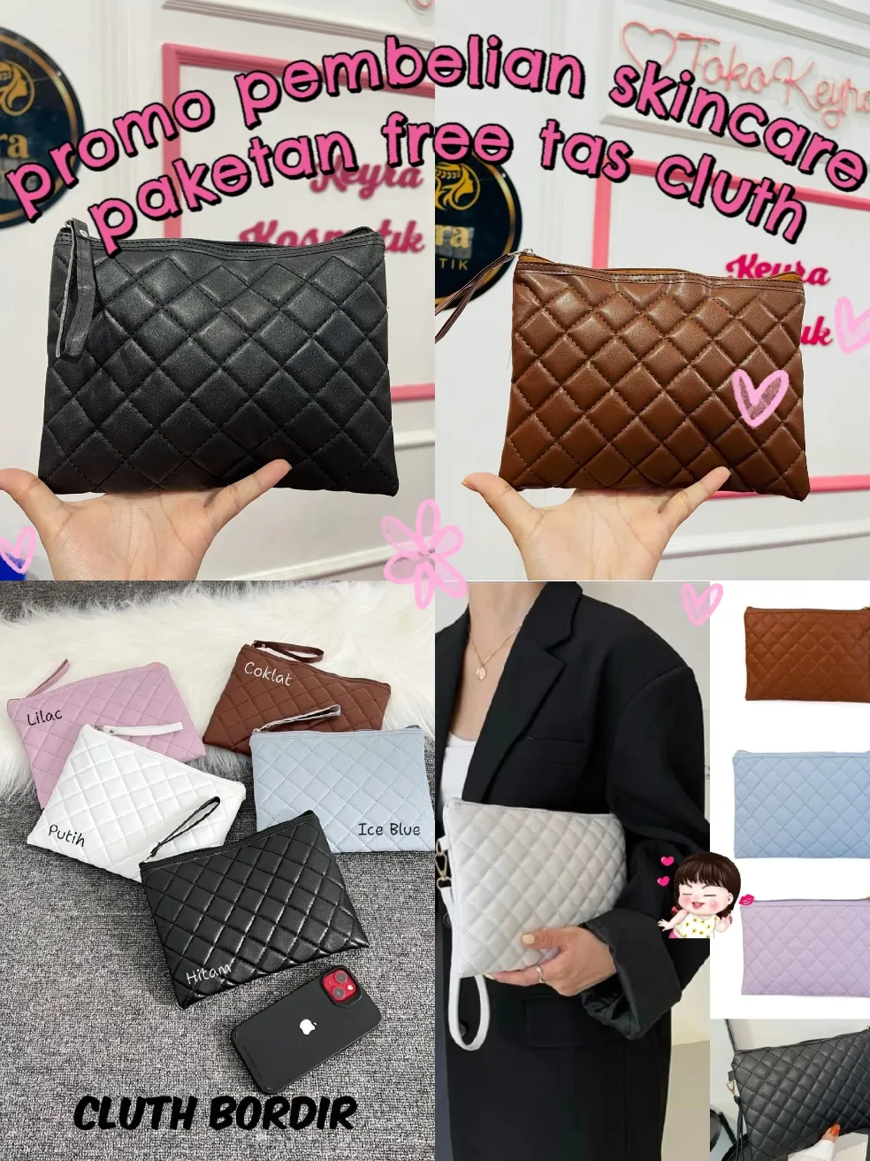 promo pembelian skincare paketan free tas cluth | Galeri diposting oleh ...
