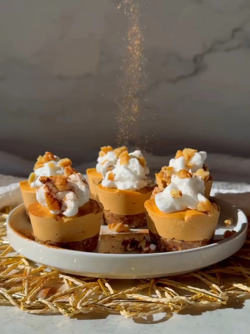 Mini pumpkin cheesecakes | Video published by Healthyhustle24 | Lemon8