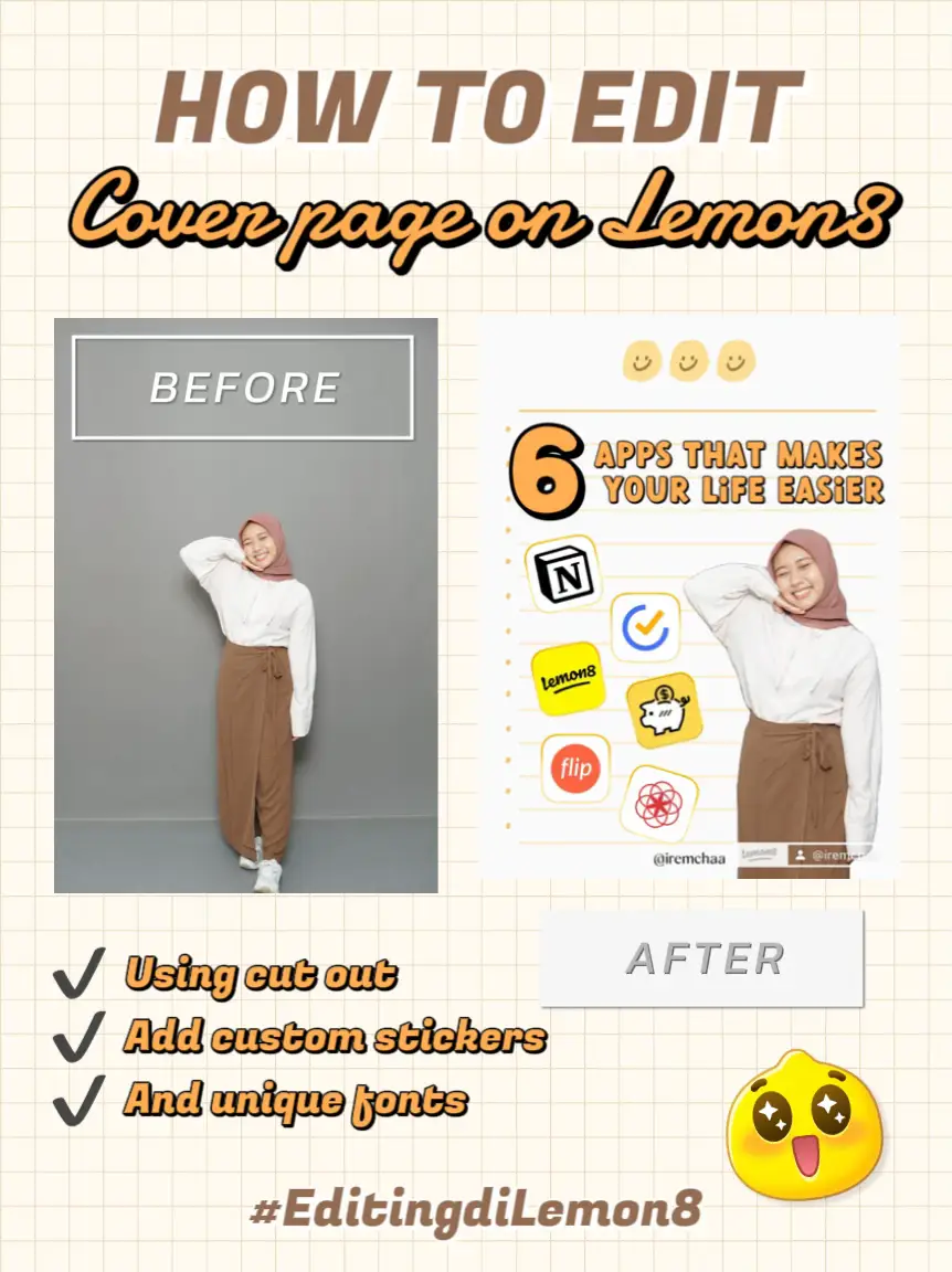 EMANG BOLE EDITING COVER PAGE SEMUDAH ITU? 🍋 | Galeri diposting oleh ...