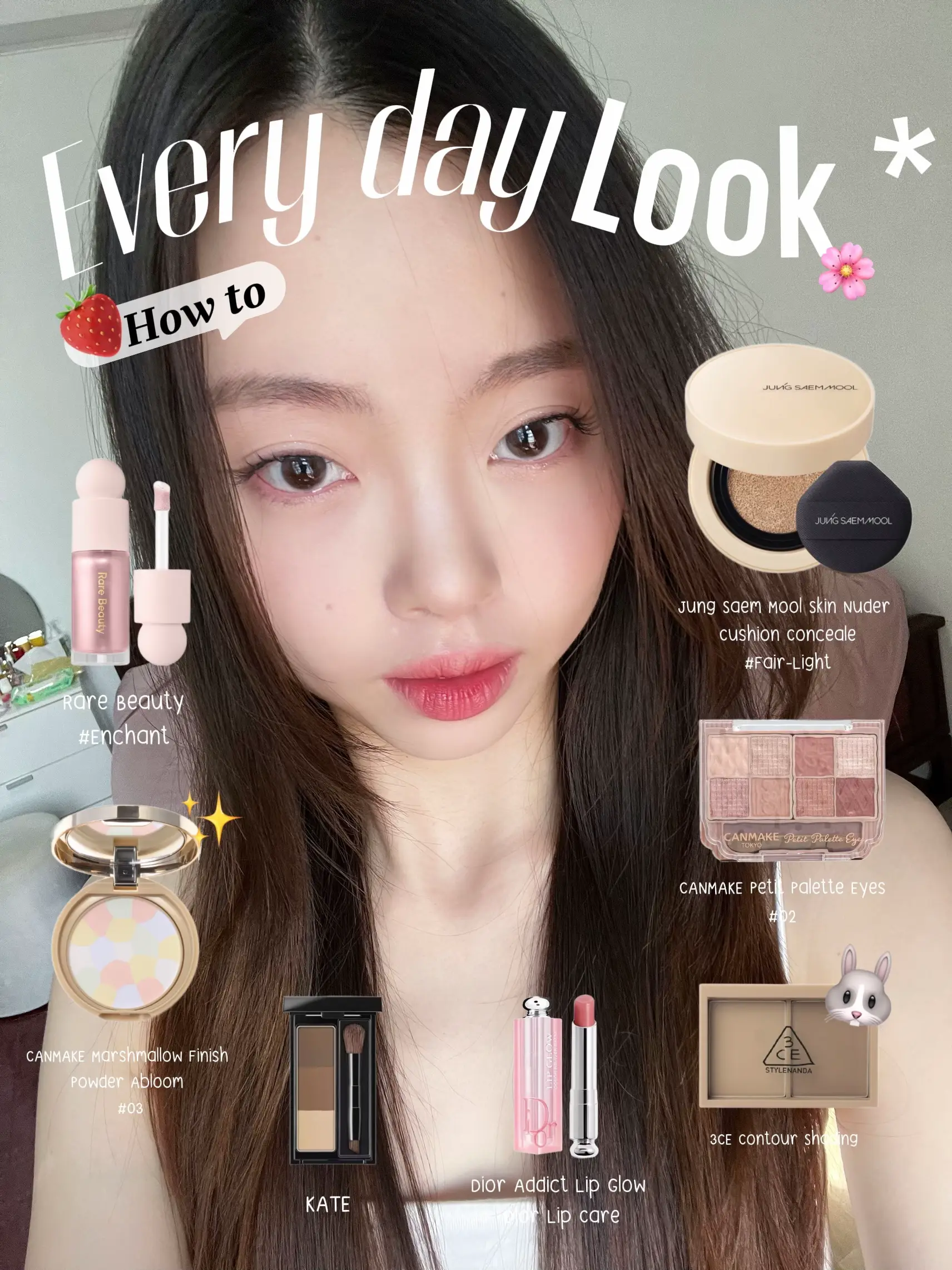 ส่อง 🔎Make up everyday look ใช้อะไรบ้าง? 💄👀 | แกลเลอรีที่โพสต์โดย Bunnykukkik | Lemon8