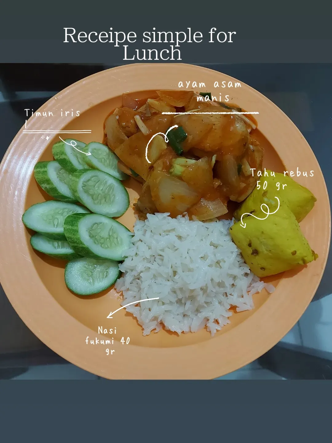 Recepie Simple For Lunch | Galeri diposting oleh menusehatqu | Lemon8