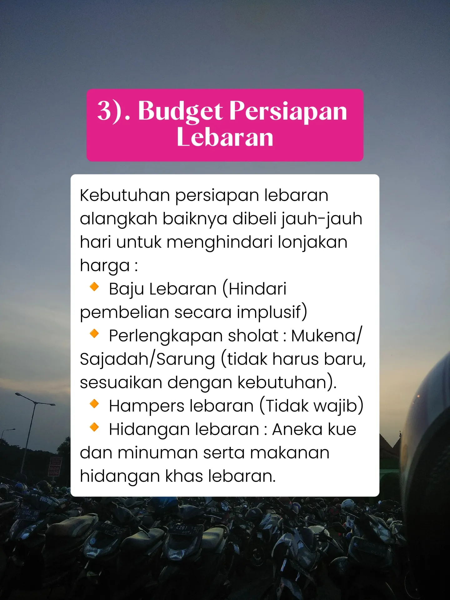 PERSIAPKAN DARI SEKARANG! BUDGETING UNTUK LEBARAN. | Galeri diposting ...